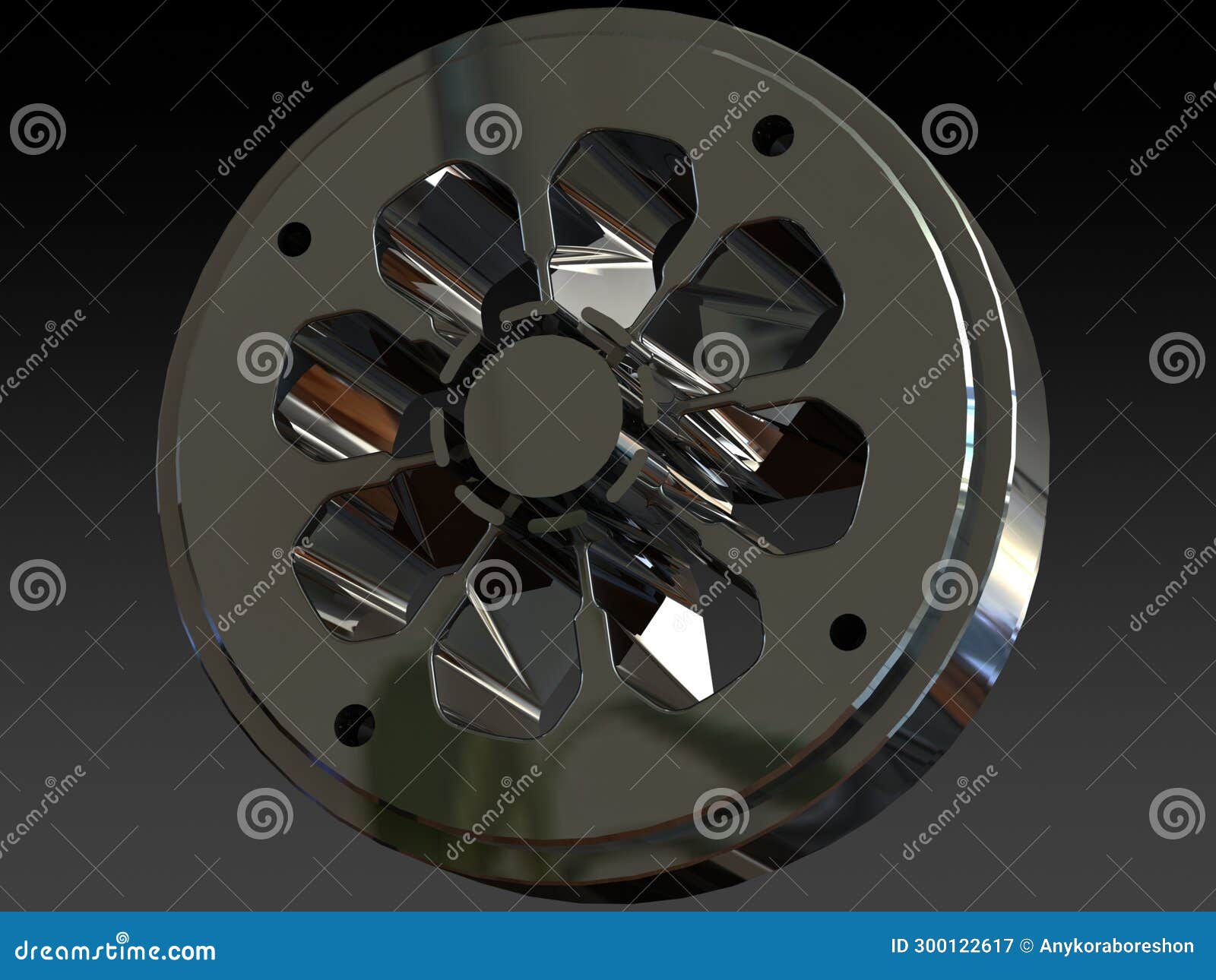 Mandrel Die for Pipe Extrusion 3D Rendering V3 Stock Illustration ...