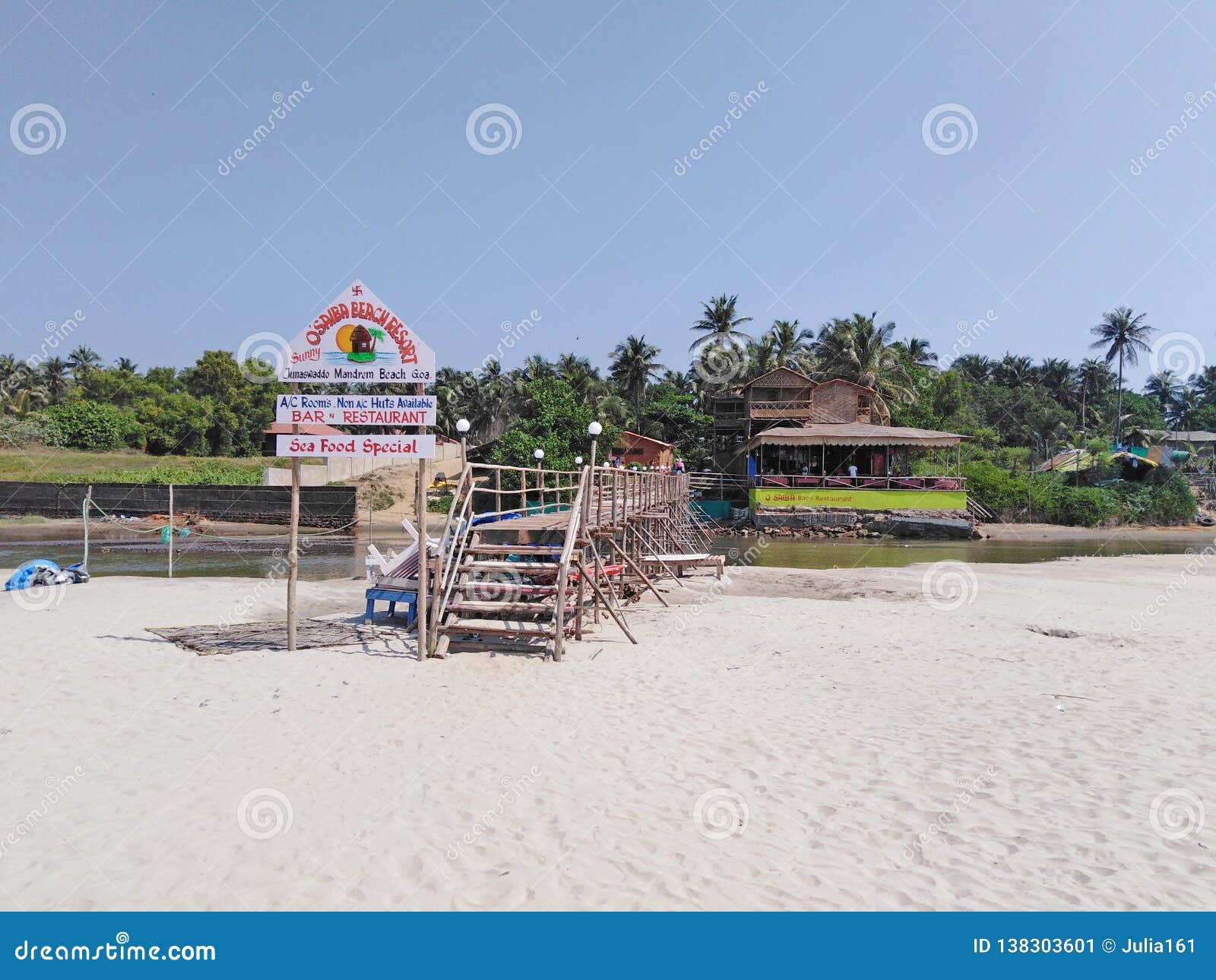 Mandrem beach. Goa, India editorial photo. Image of travel - 138303601