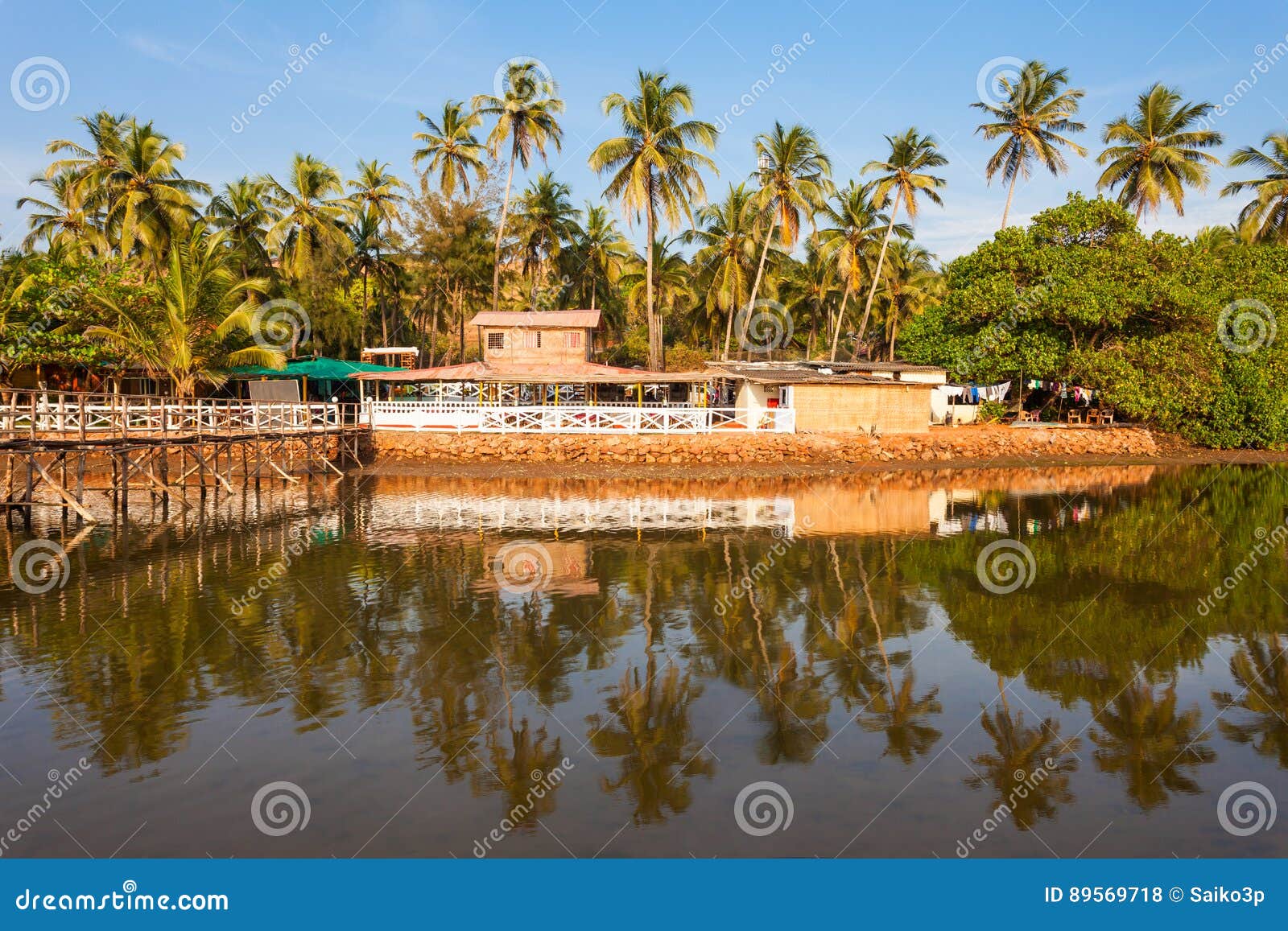 Mandrem beach Goa India stock photo. Image of seascape - 89569718
