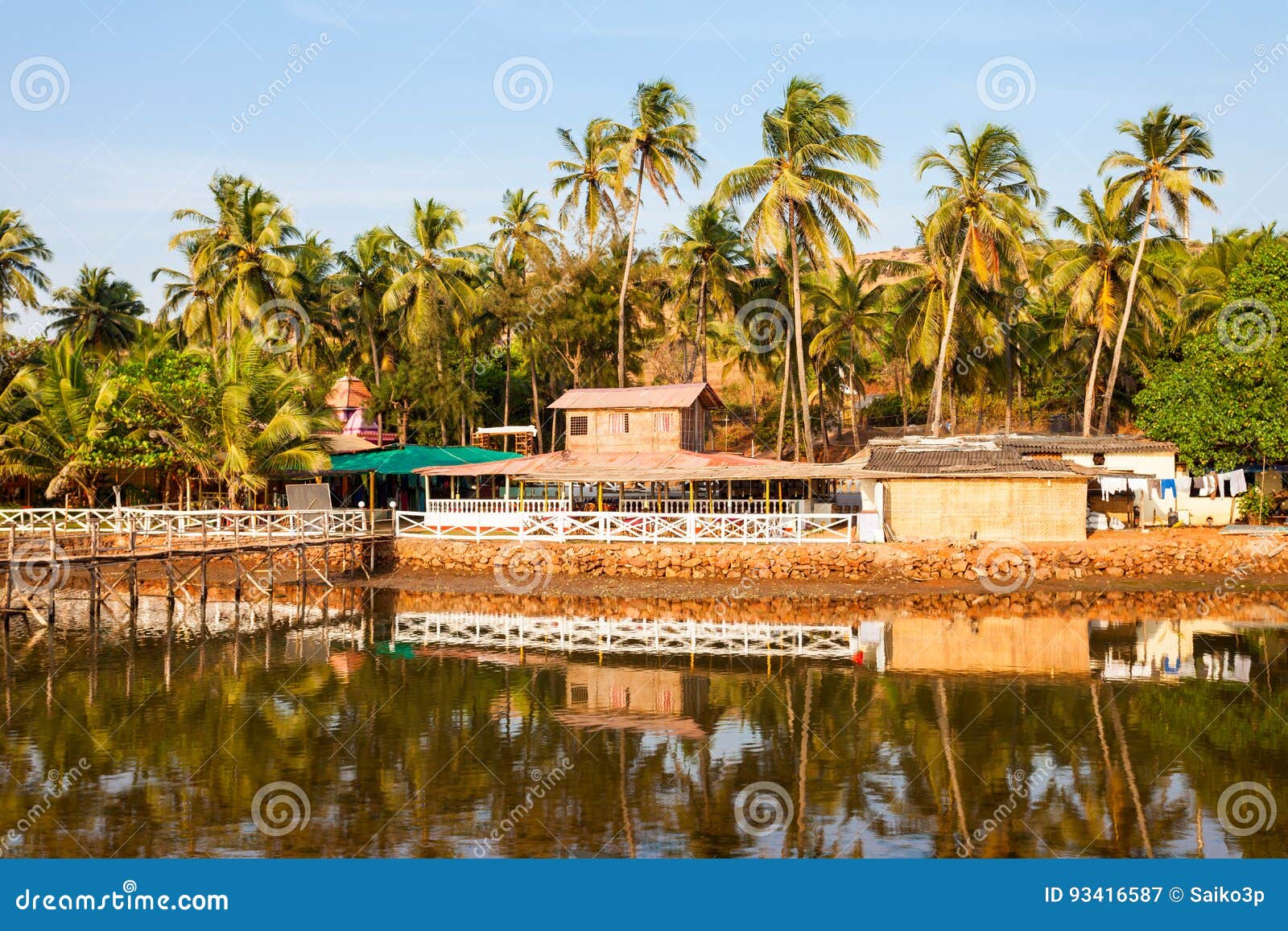 Mandrem beach Goa India stock image. Image of seascape - 93416587