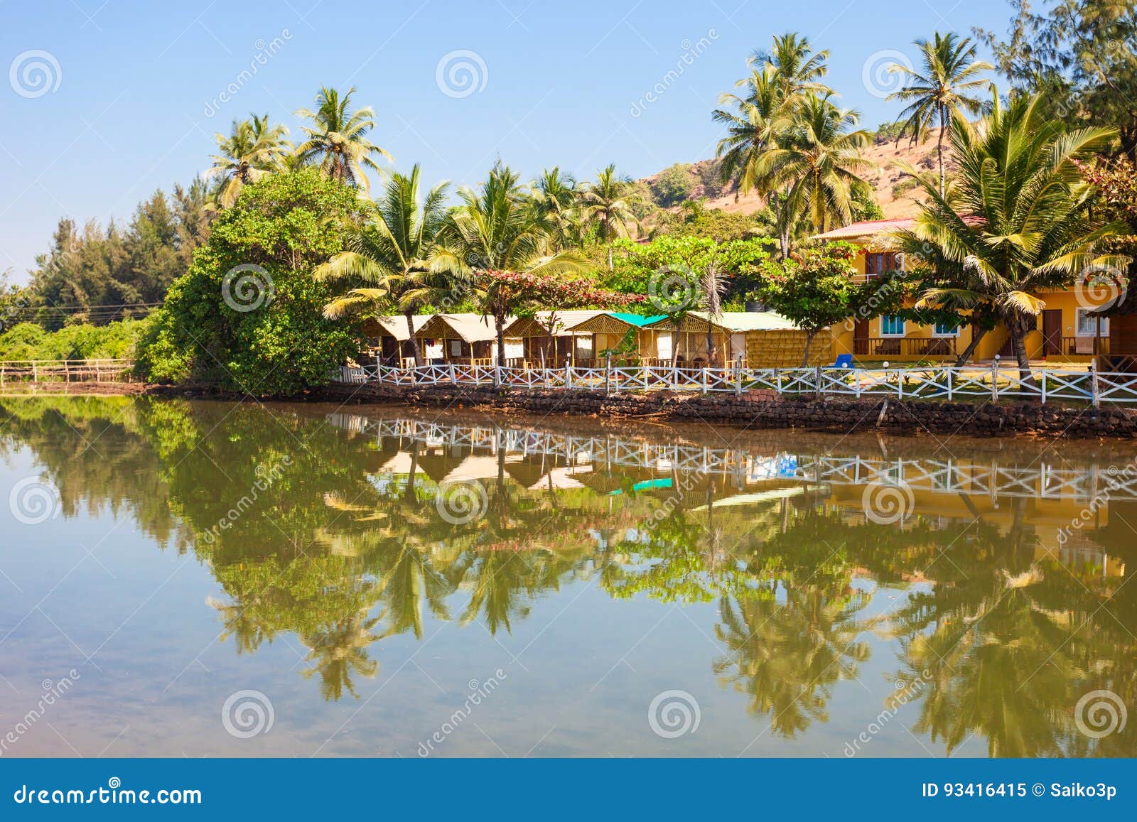 Mandrem beach Goa India stock image. Image of paradise - 93416415