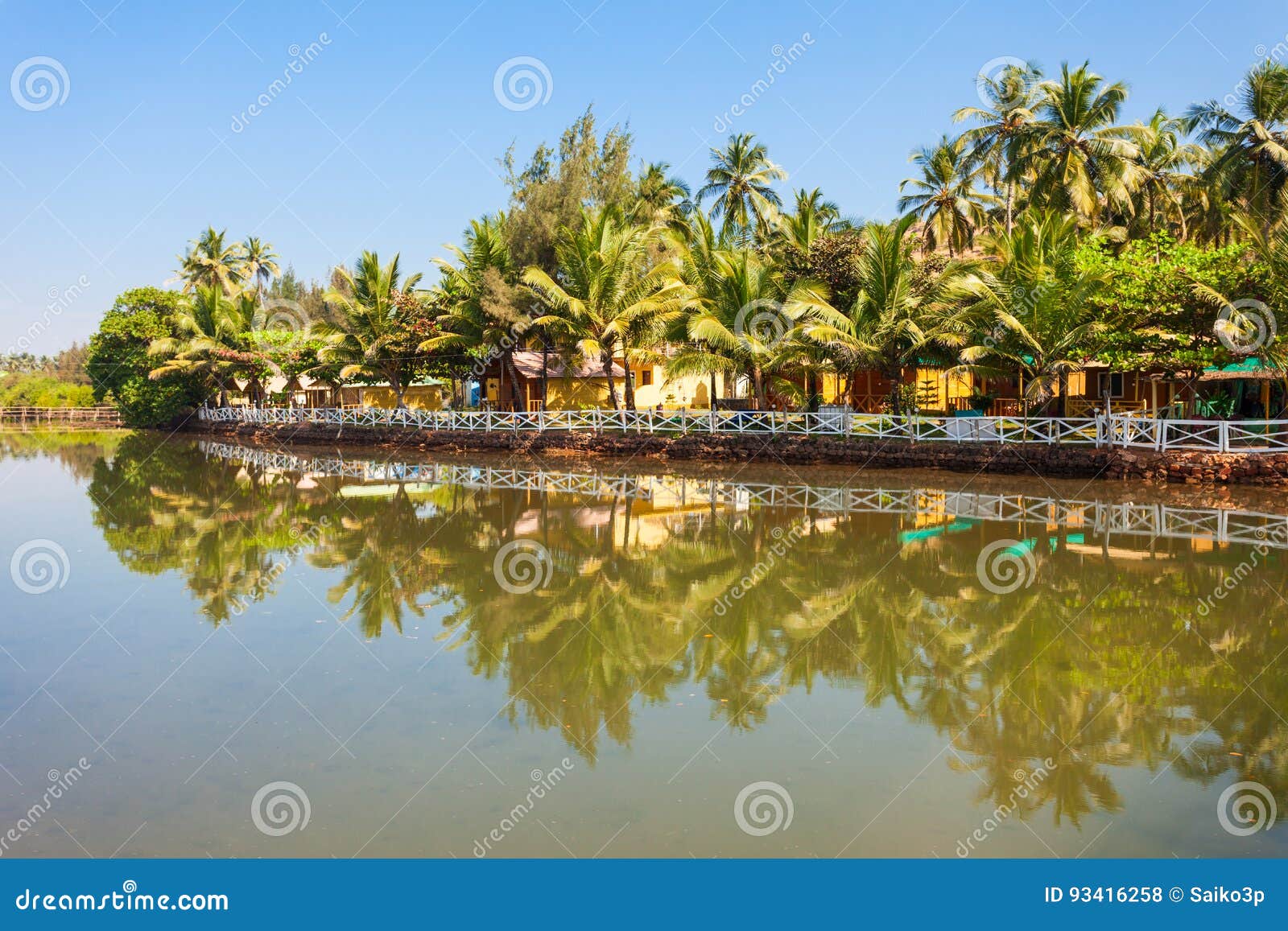 Mandrem beach Goa India stock photo. Image of tranquil - 93416258