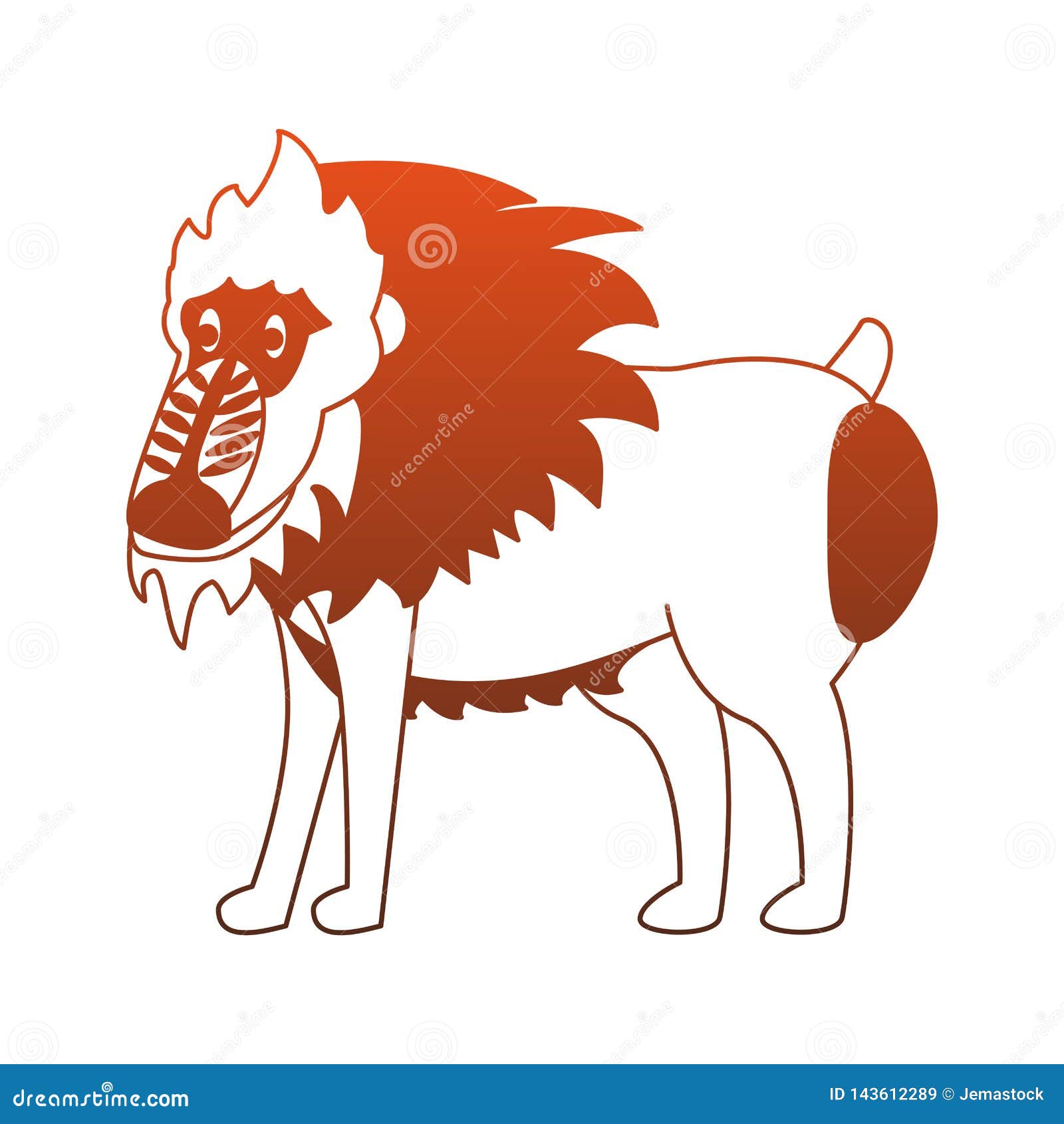 Mandrill Animal Concept Icon Set And Modern Brand Identity Logo ...