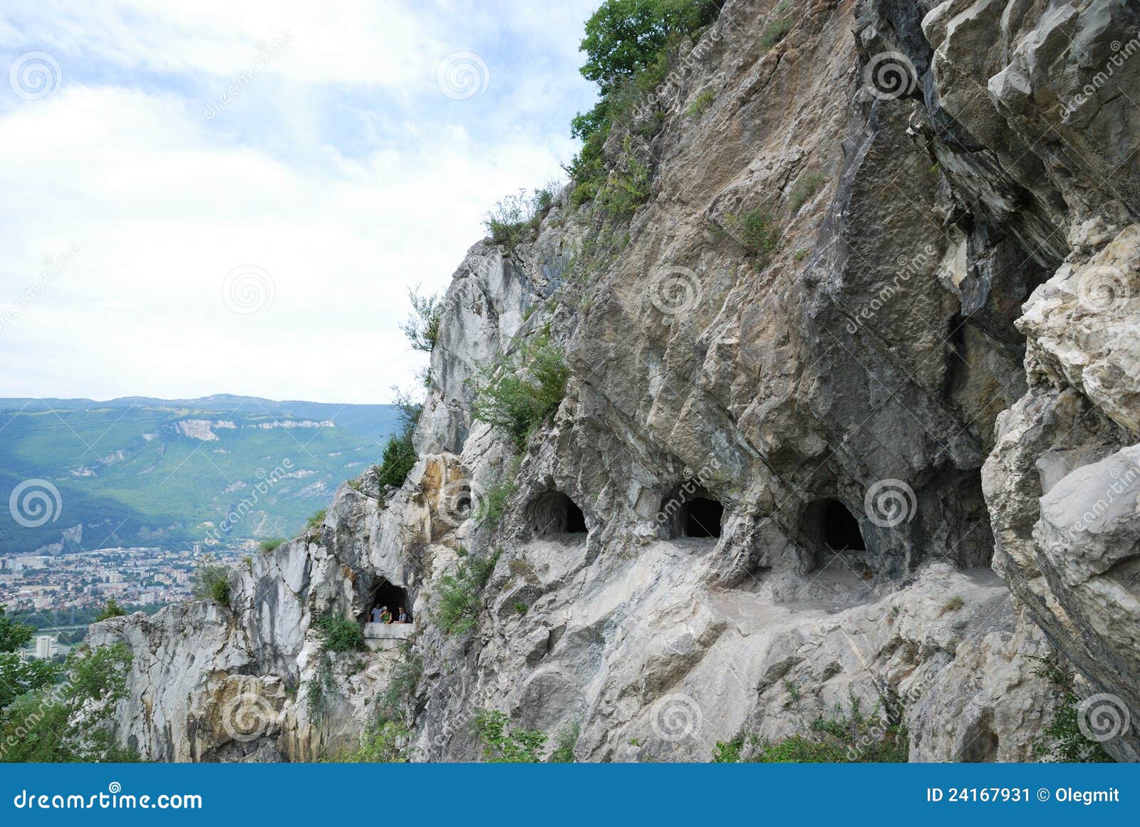 The Mandrin Caves Over Grenoble Stock Image - Image of caves, system ...