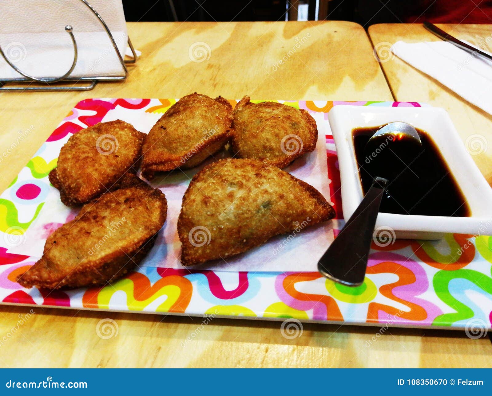 Mandu, comida coreana foto de archivo. Imagen de rebanadas - 108350670