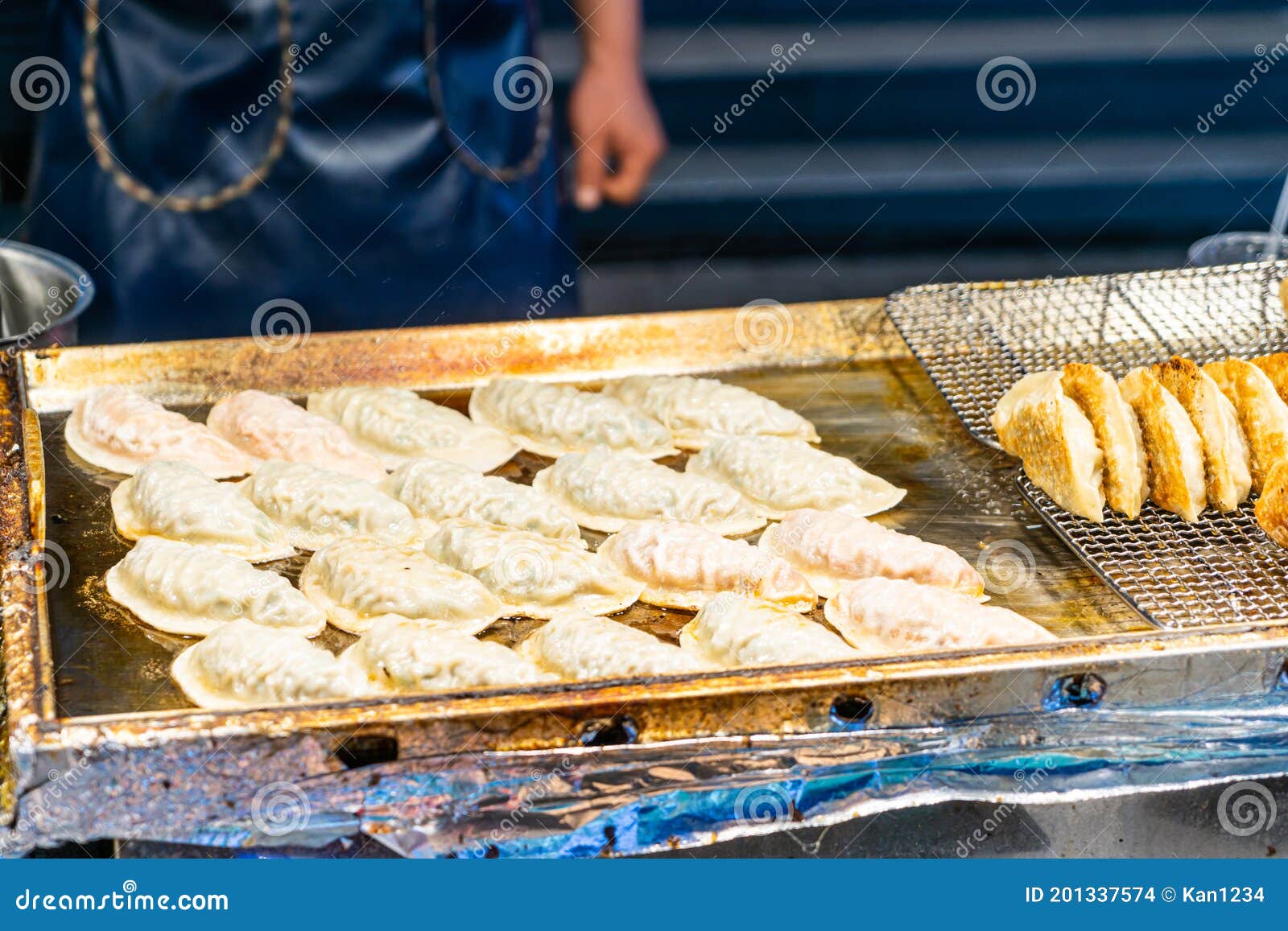 Mandu Dumpling Tradicional Coreano Panfried Panfried Panfrita, Comida ...
