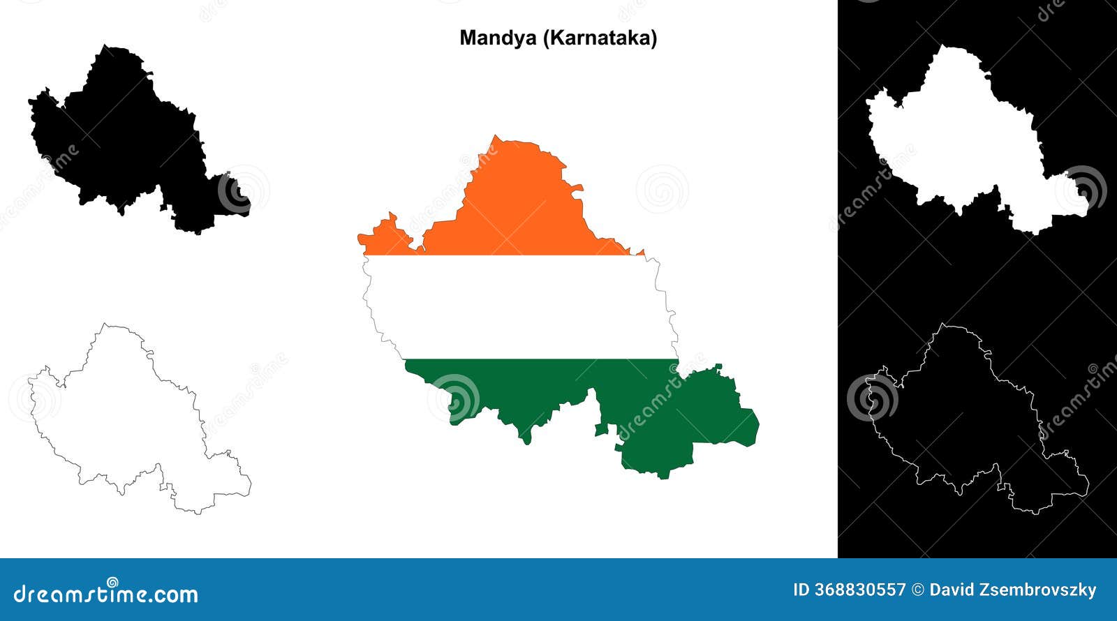 Mandya District Karnataka State, Republic Of India, Mysore Division Map ...