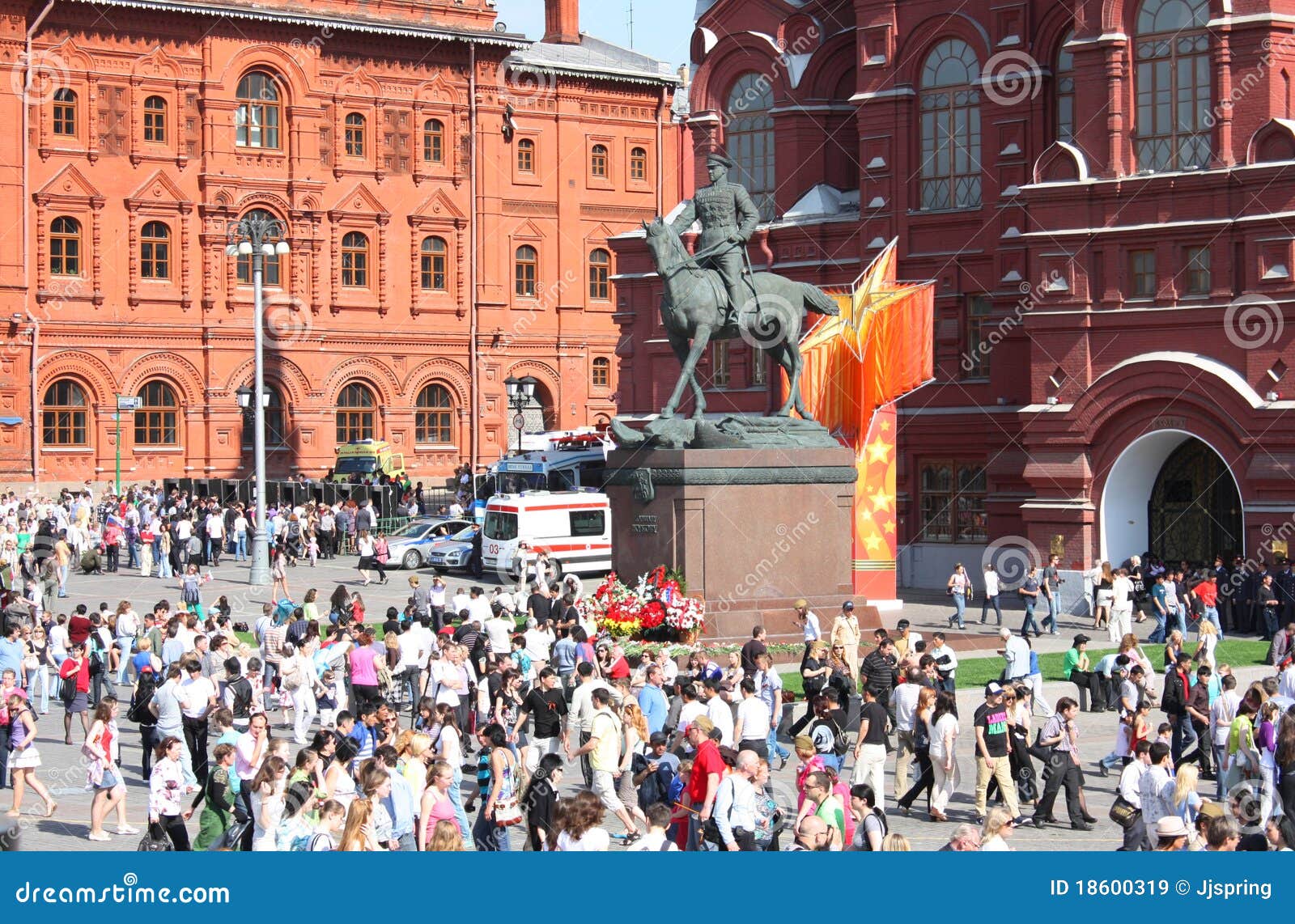Manege Square on Victory Day, Moscow Editorial Stock Image - Image of ...