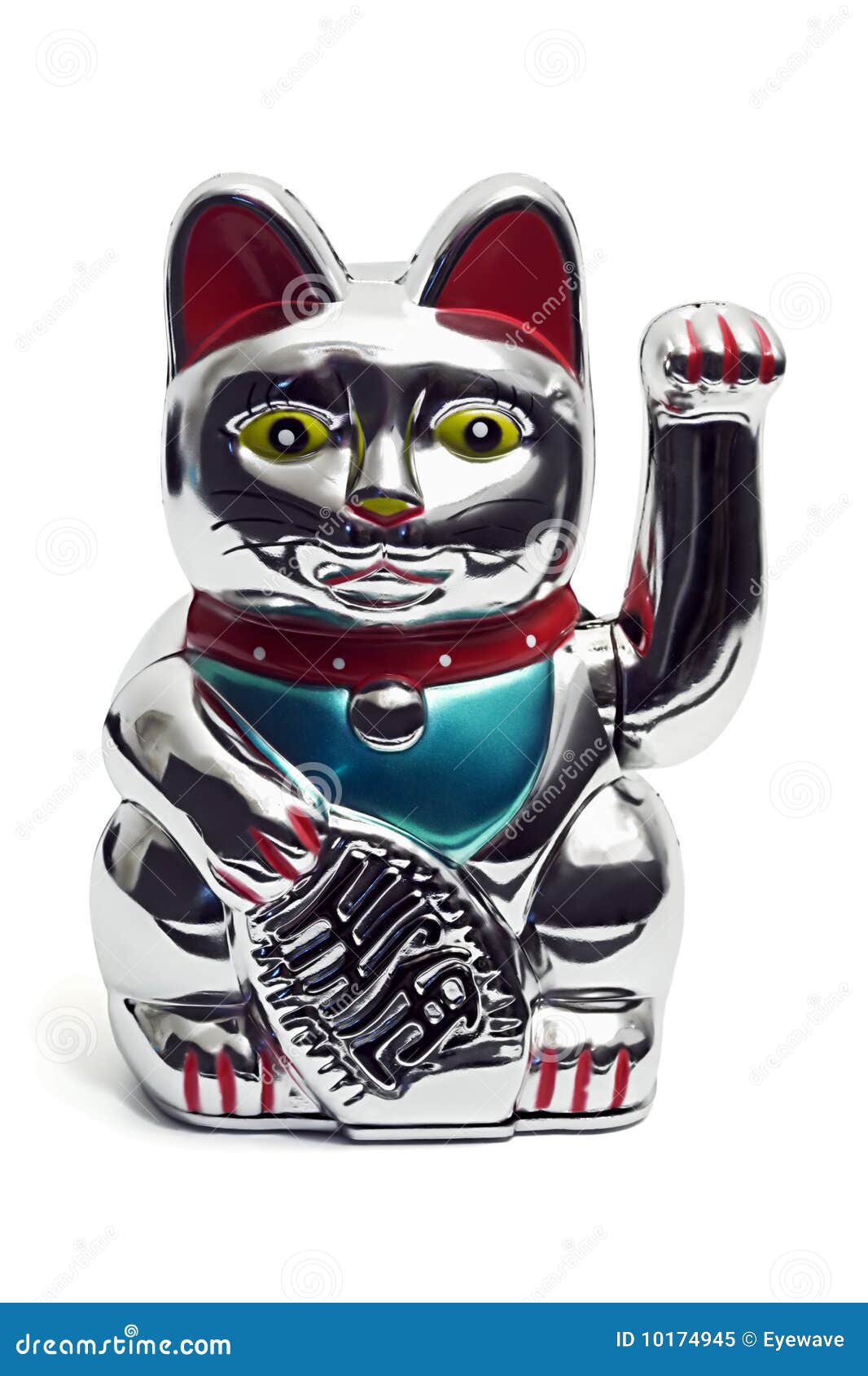 Maneki Neko Asian Fortune Cat Stock Image - Image of charm, sculpture ...