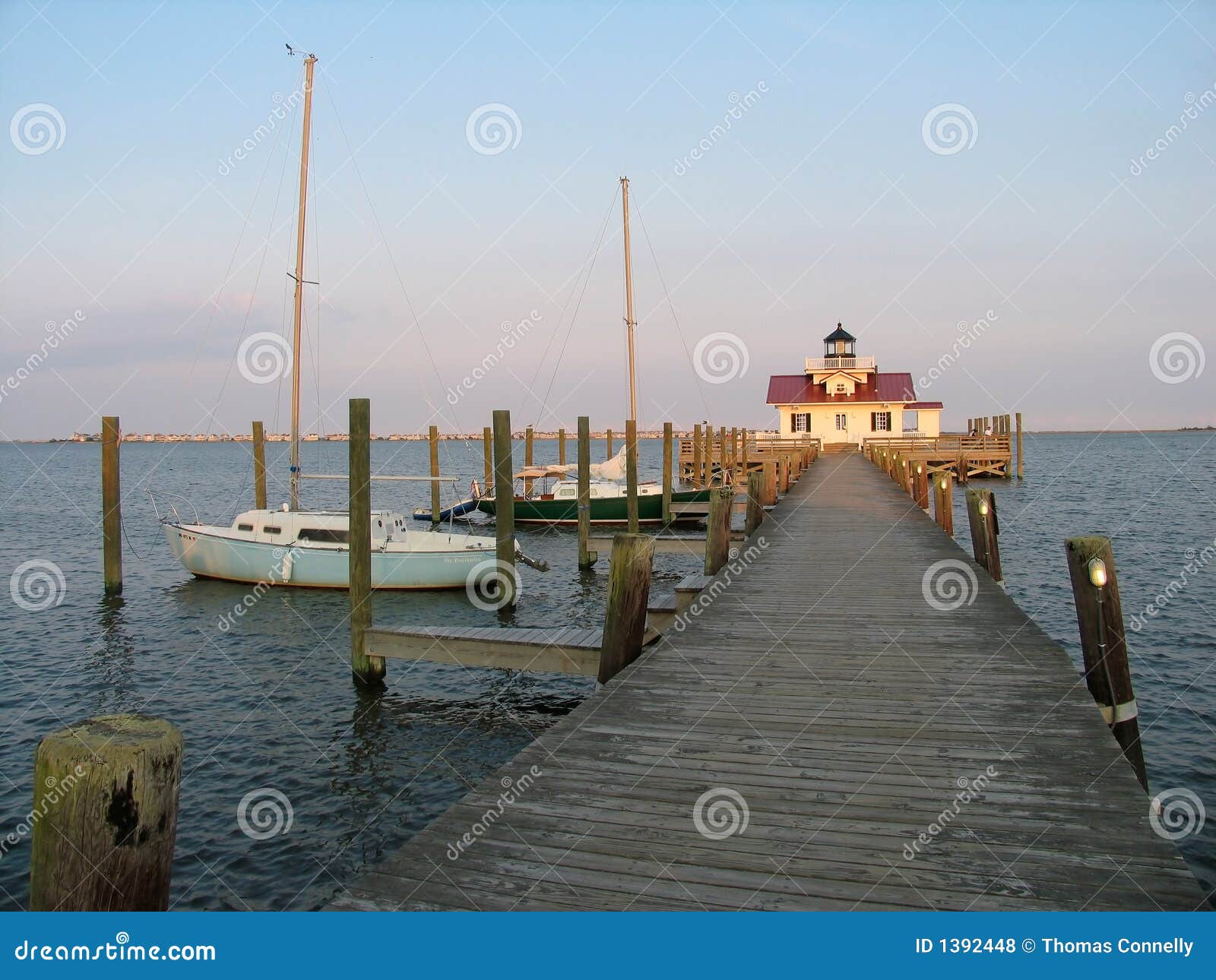 Maneo Warf stock photo. Image of boat, mast, sound, sunset - 1392448