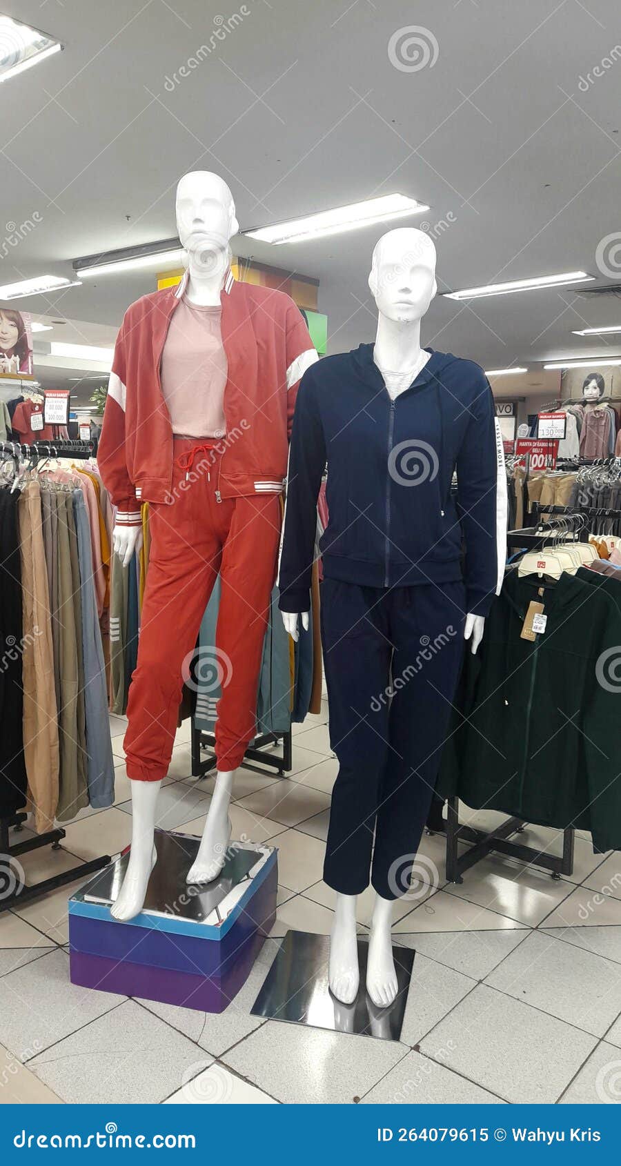 Manequins Showing New Clothes, Front View Editorial Image - Image of ...