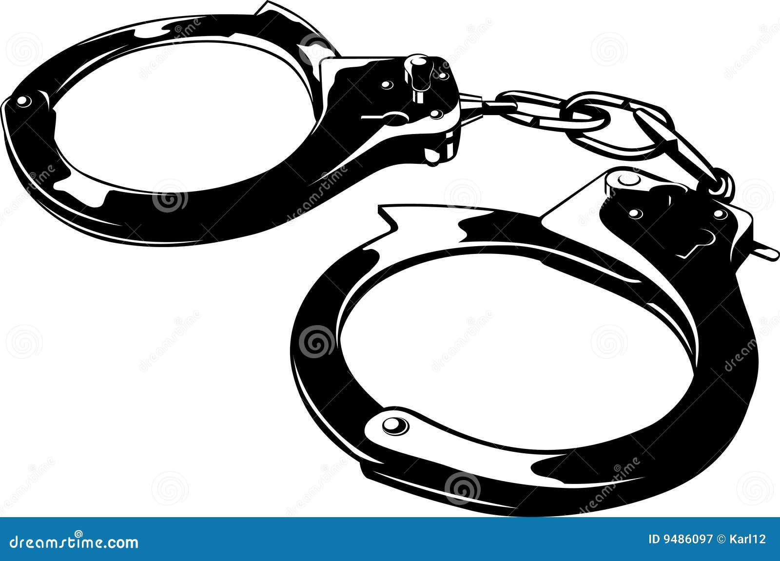 Manette illustrazione vettoriale. Illustrazione di criminale - 9486097
