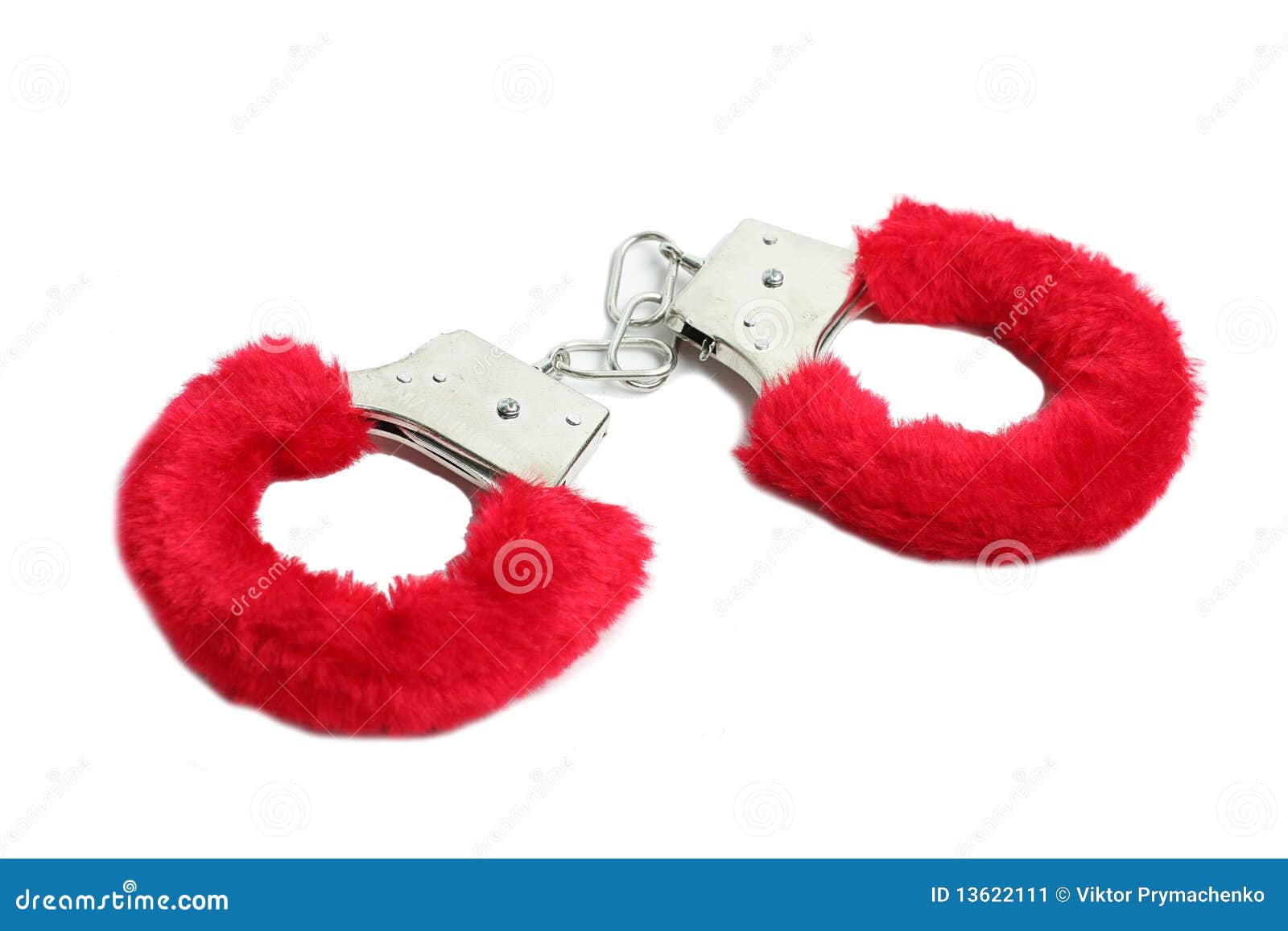 Manette di colore rosso immagine stock. Immagine di manette - 13622111