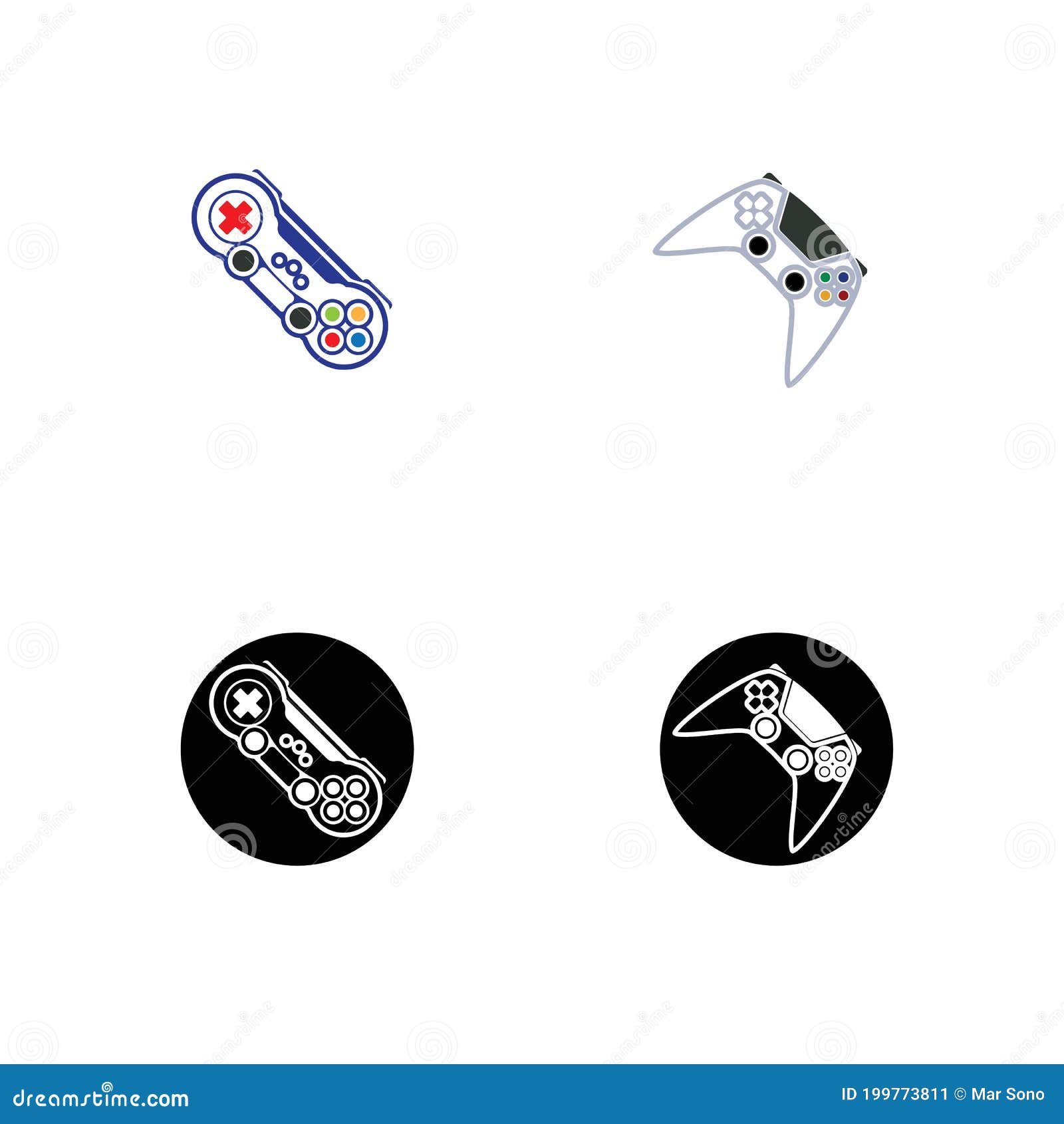 Manette Logo Concept Design Vector Illustration de Vecteur ...