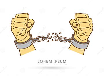 Manette rotte grafiche illustrazione vettoriale. Illustrazione di ...