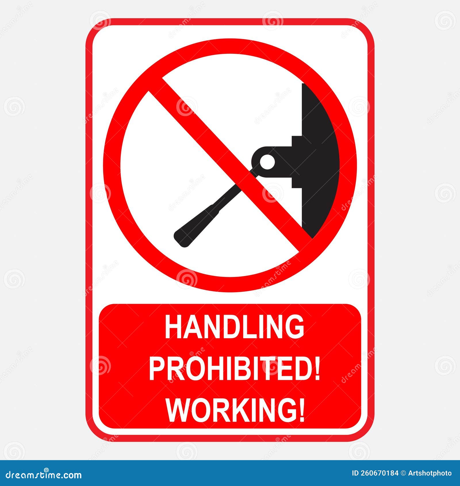 NOT WORKING Sign Symbol Poster Royalty-Free Stock Photo | CartoonDealer ...