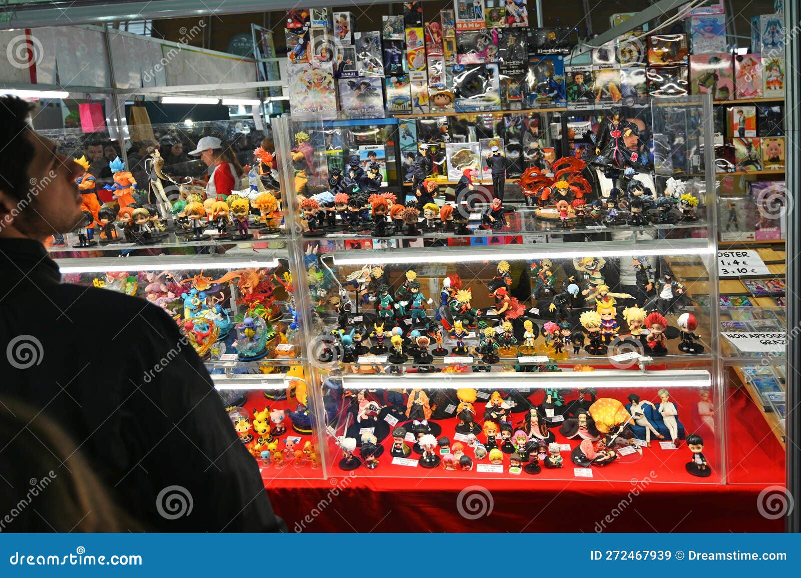 Manga Anime Figures Collection on Display for Collectors Editorial ...