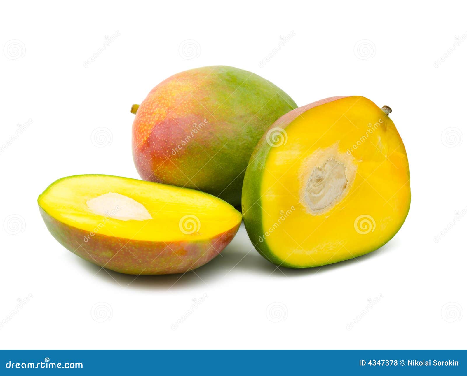 Manga da fruta foto de stock. Imagem de isolado, semente - 4347378