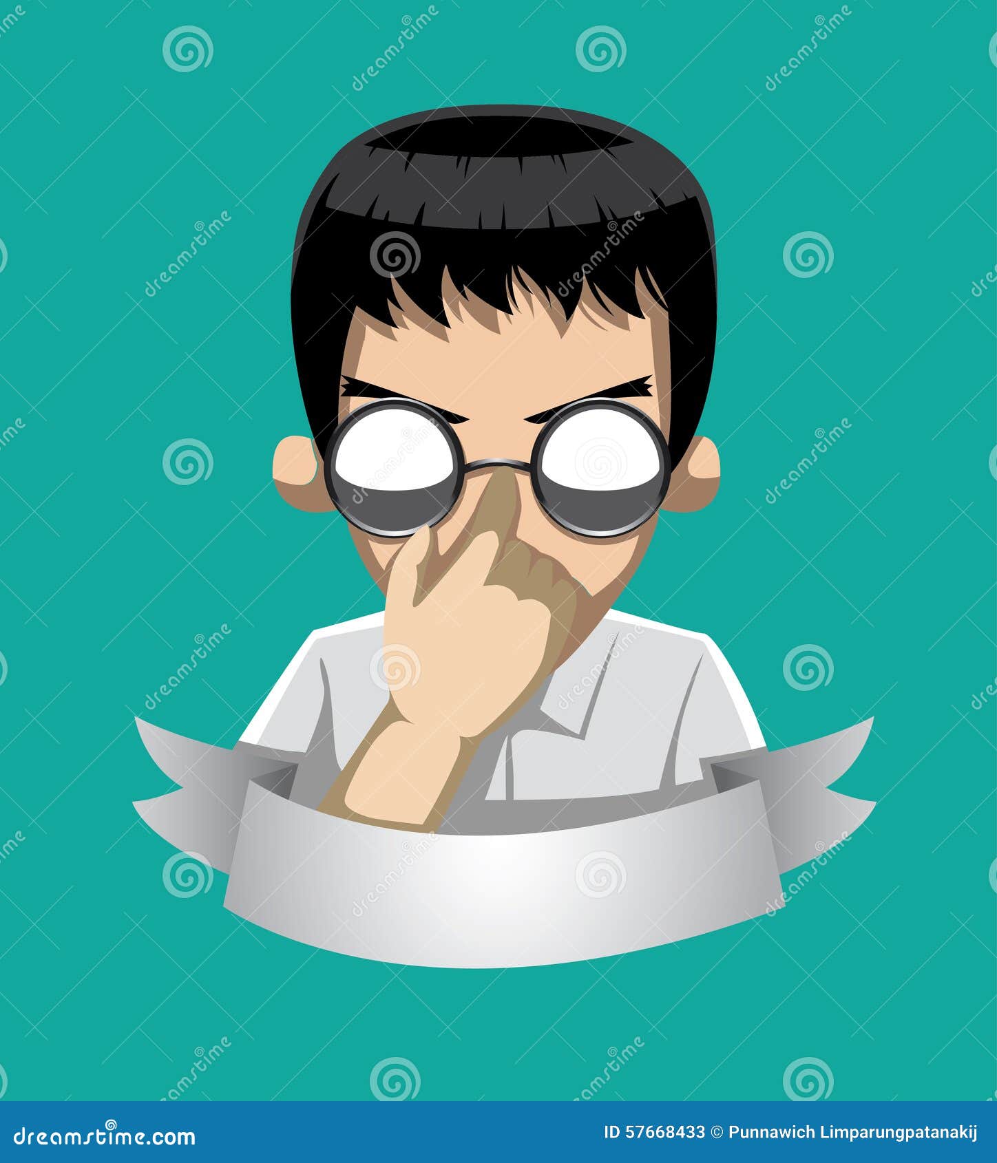 Manga Genius Student Vector Illustration Stock Vector - Illustration of ...