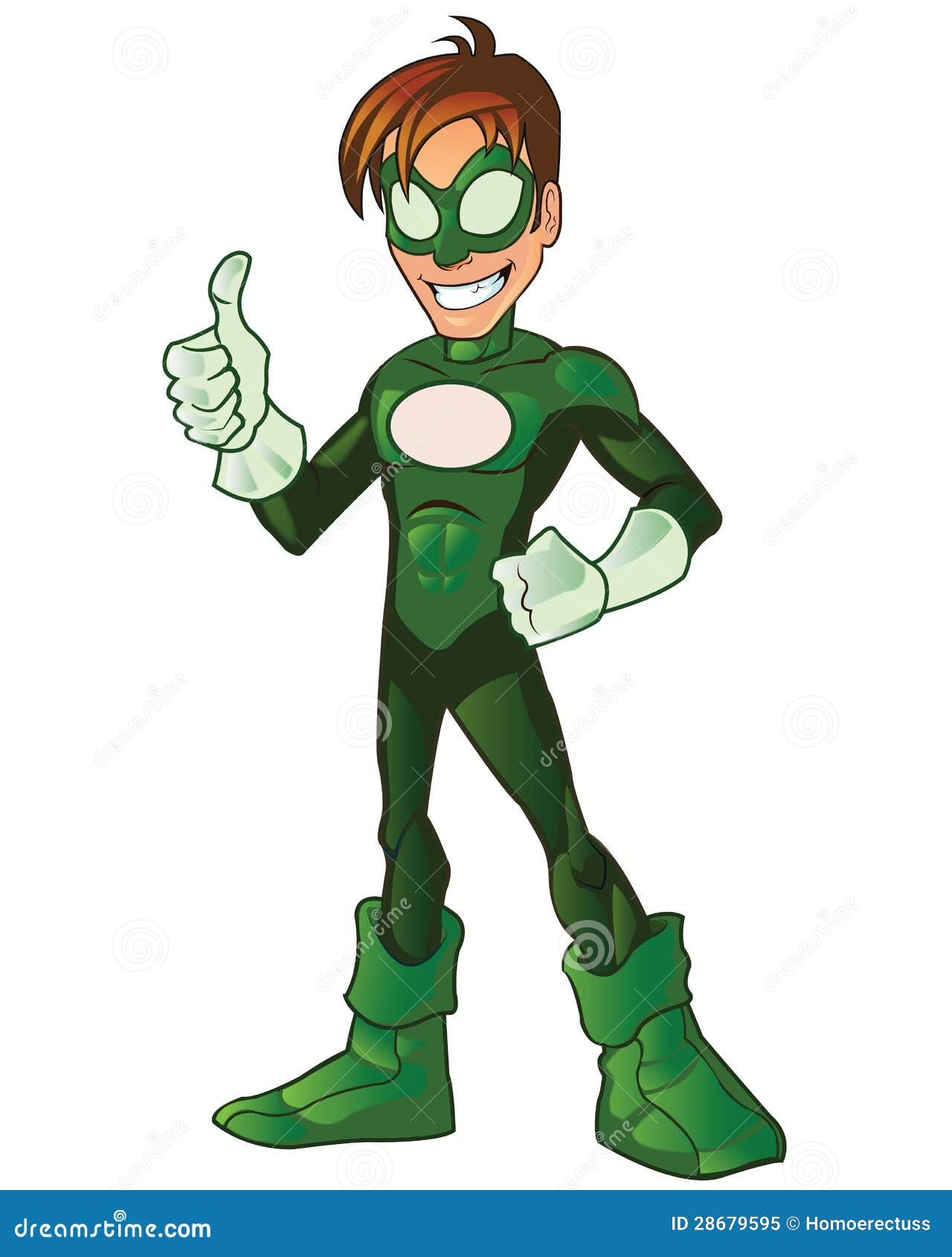 Manga Green Super Hero stock illustration. Illustration of animal ...