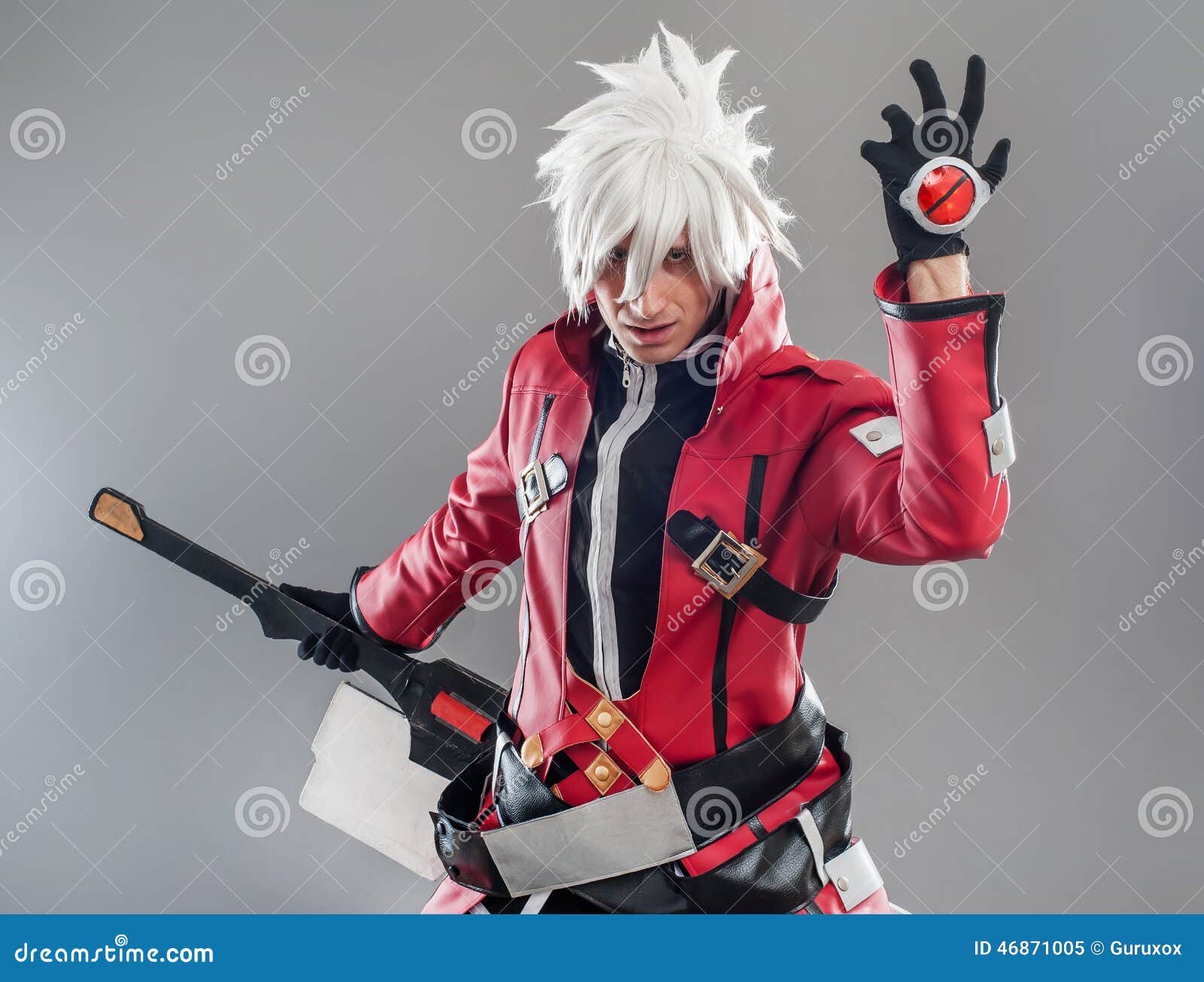 Manga hero with sword stock image. Image of clothing - 46871005