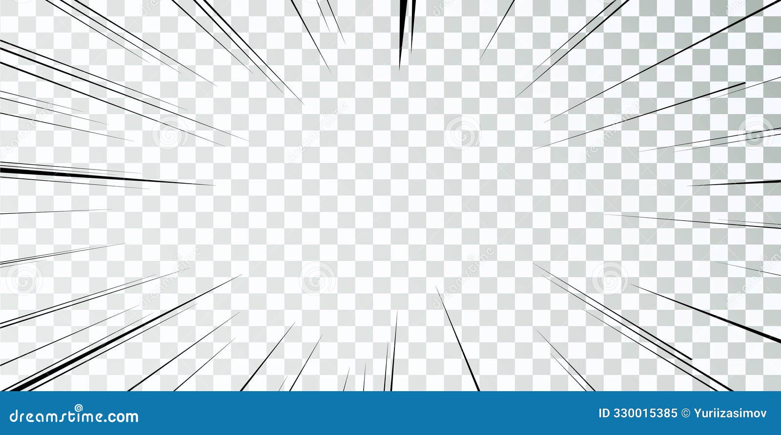 Manga Lines. Comics Book Action. Speed Lines Frame Stock Illustration ...