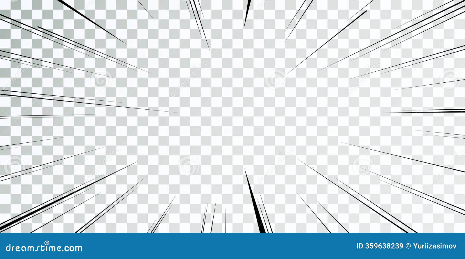 Manga Lines. Comics Book Action. Speed Lines Frame Stock Illustration ...