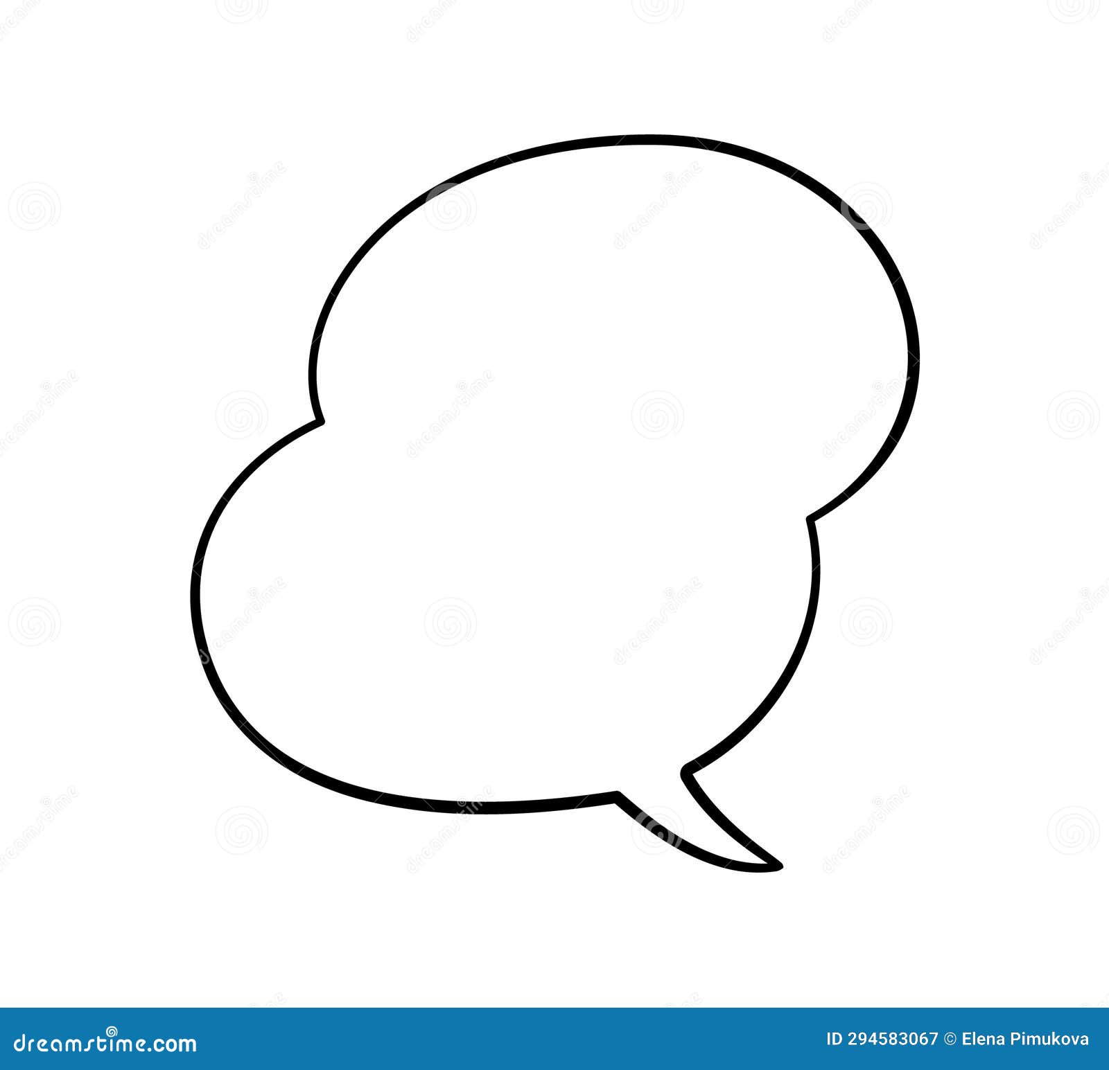Manga Speech Bubbles Element. Hand Drawn Chat Boxe. Doodle Manga Speech ...