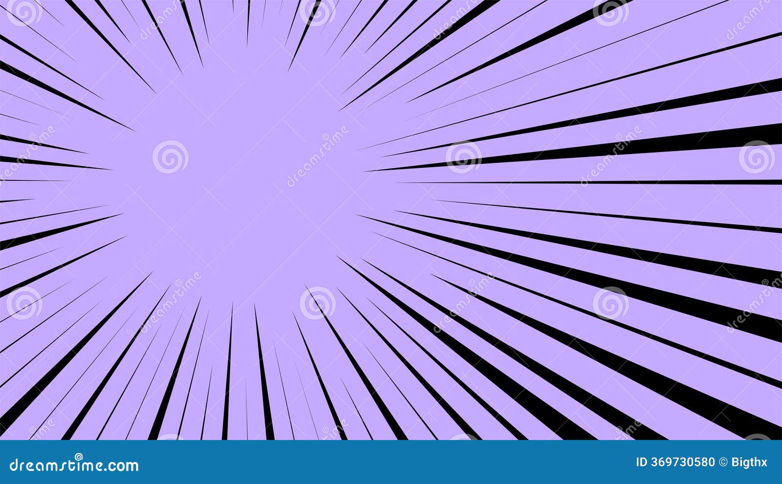 Manga Speed Burst Frame. Radial Anime Speed Lines. Zoom Effect For ...