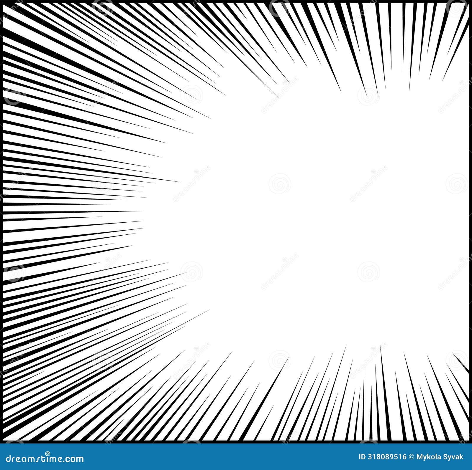 Manga Speed Lines Effect Background Stock Vector - Illustration of ...