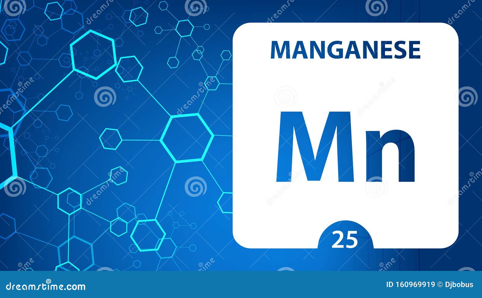 Mangaan 25 Element Alkalische Aardmetalen Chemisch Element Van De