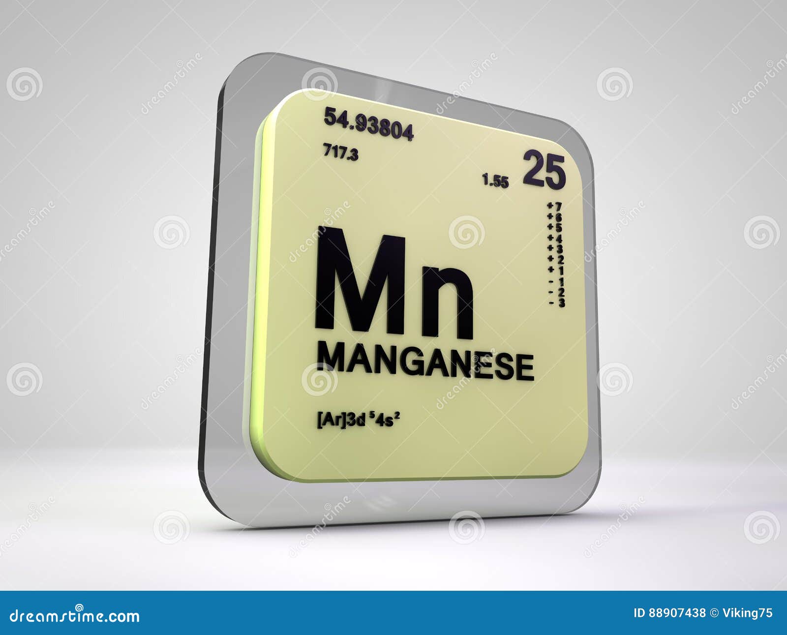 Mangan - Mangan - Periodensystem Des Chemischen Elements Stock ...