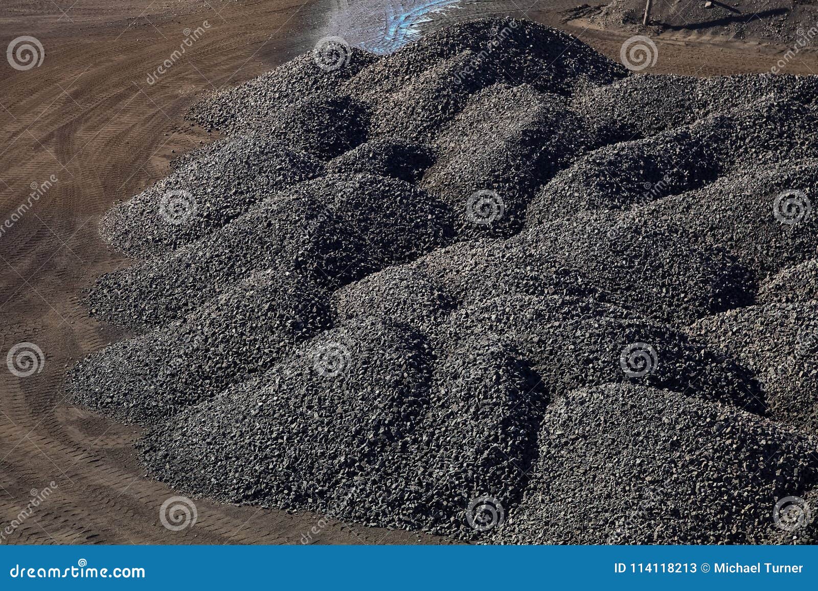 Large Piles of Processed Manganese Rich Ore Rock Stock Image - Image of ...