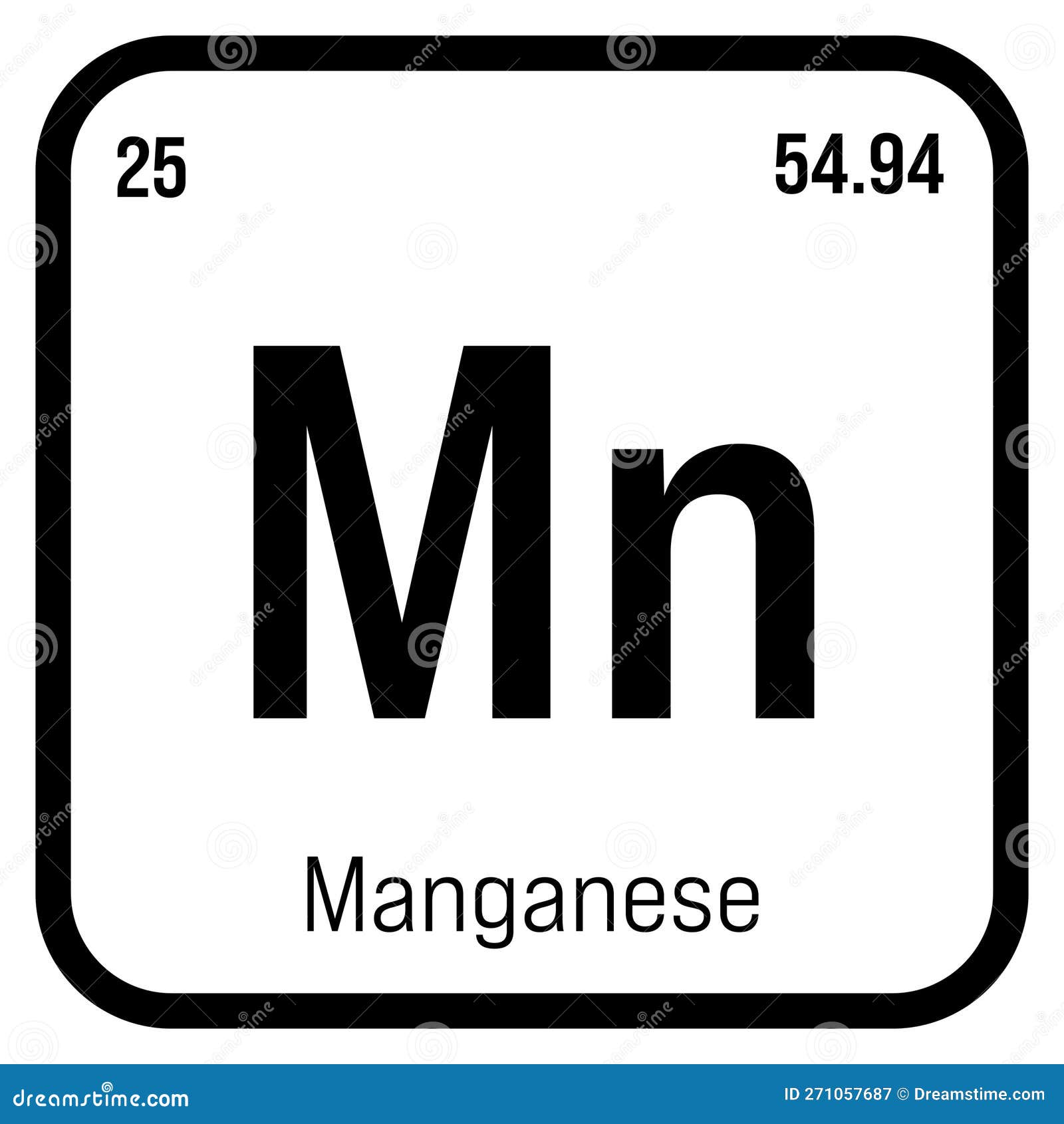 Manganese, Mn, Periodic Table Element Cartoon Vector | CartoonDealer ... Manganese, Mn, Periodic Table Element Cartoon Vector | CartoonDealer ...