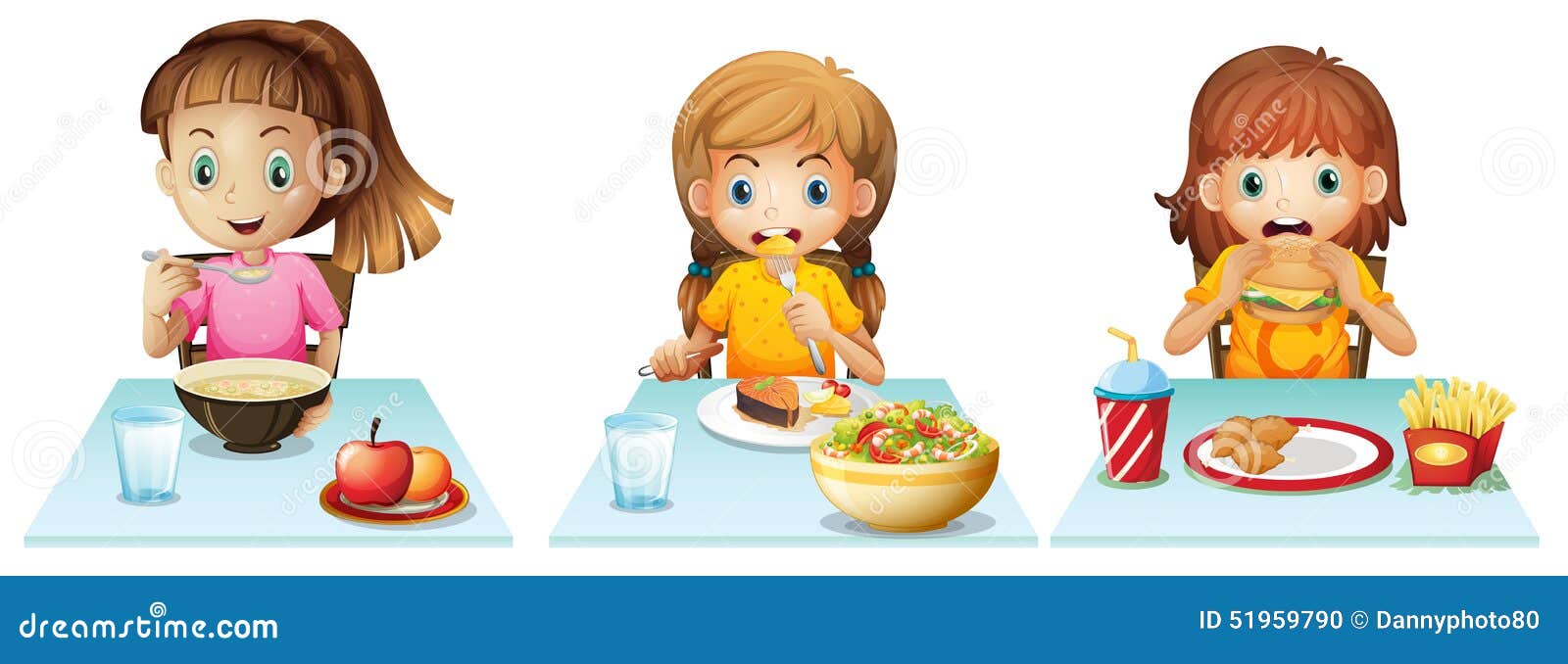 Manger illustration de vecteur. Illustration du sain - 51959790