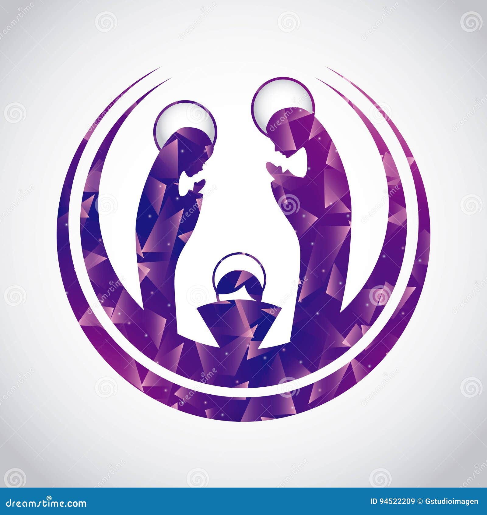 Manger characters icon stock vector. Illustration of christ - 94522209