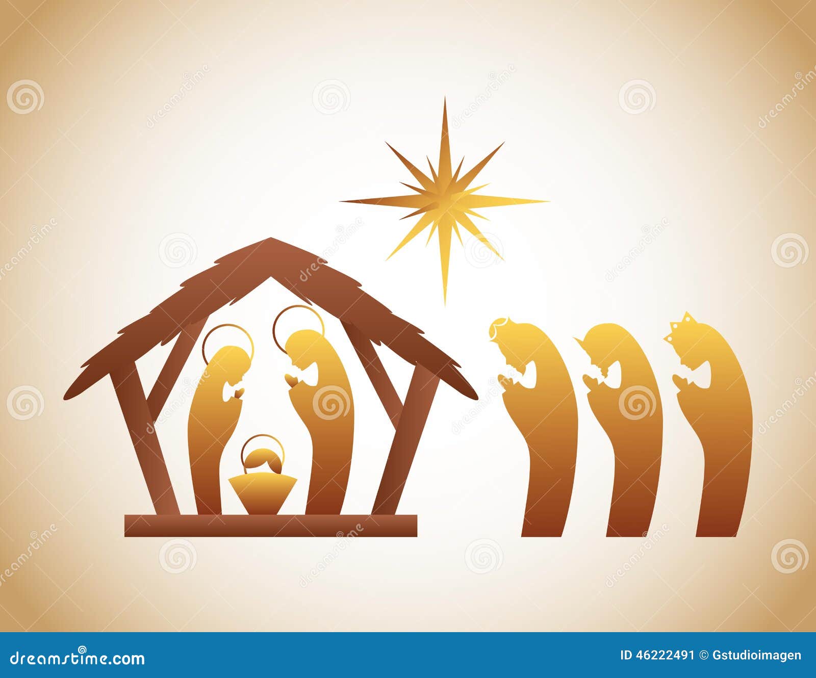 Manger design stock vector. Illustration of christianity - 46222491
