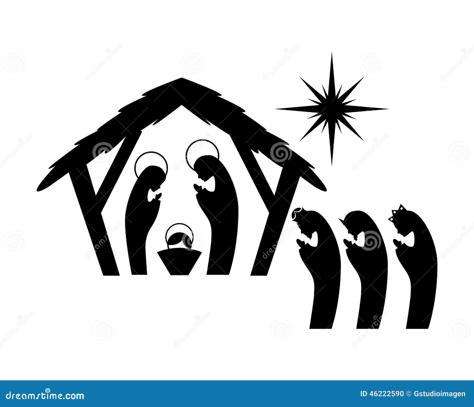 Manger design stock vector. Illustration of biblical - 46222590