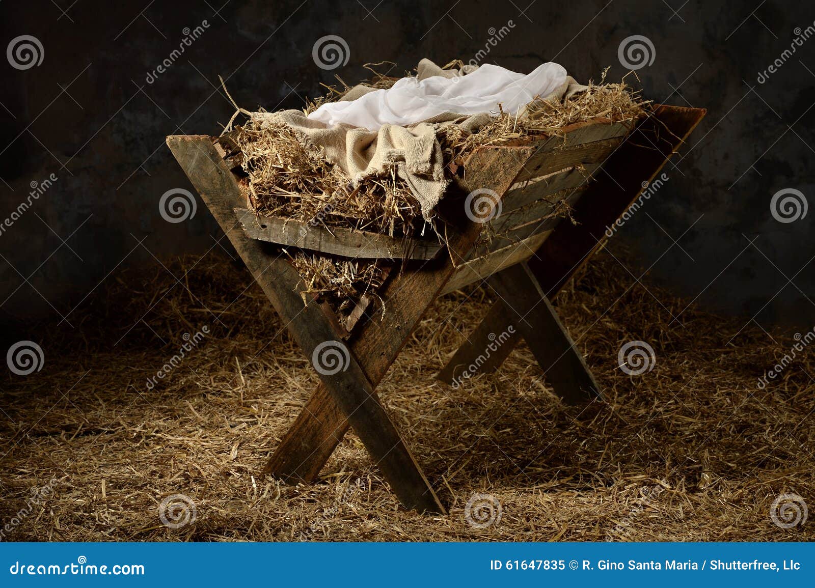Manger in Stable stock image. Image of holiday, barn - 61647835