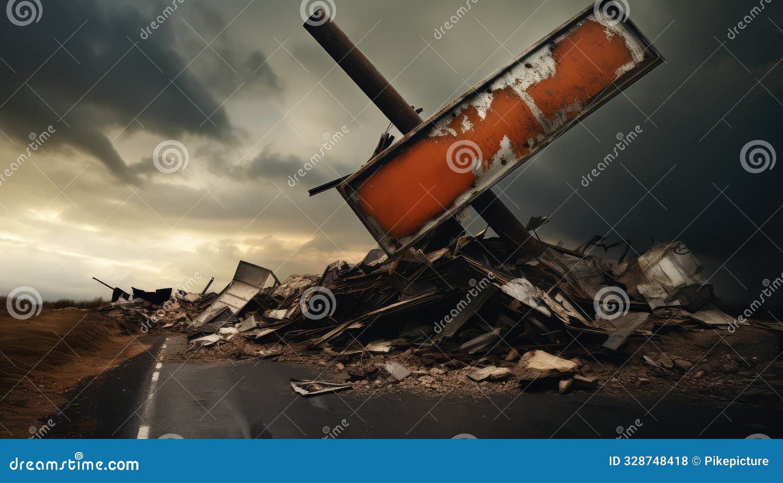 Damaged Metal Skeleton Robot, Without Human Shell, Humanoid With ...