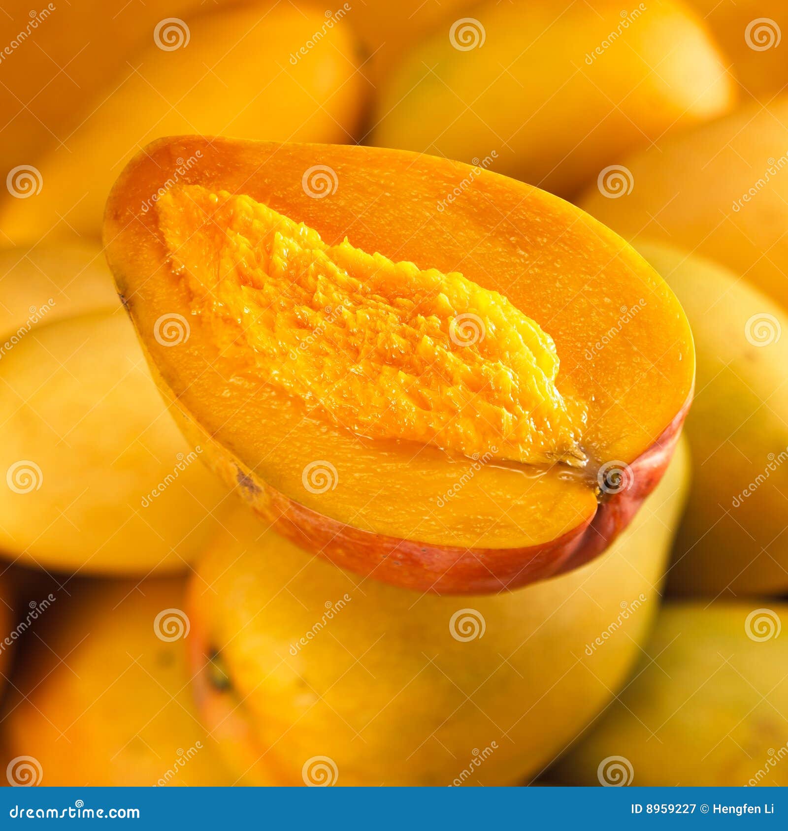 Mango stock image. Image of mango, open, yellow, slice - 8959227