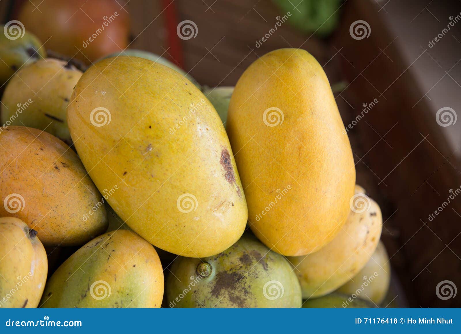 Mango at Asia - Cambodia - Vietnam Stock Photo - Image of delicious ...