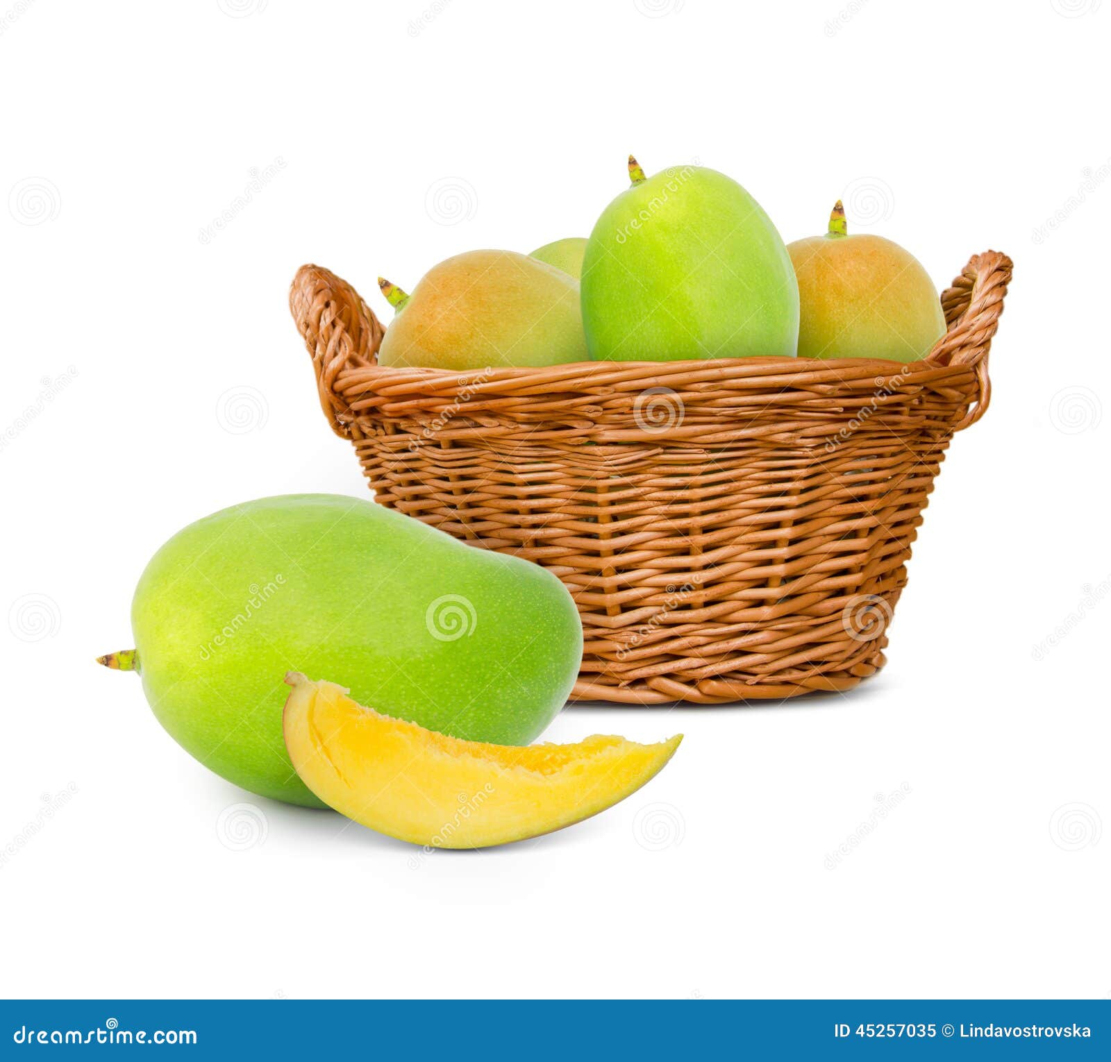 Mango basket stock image. Image of food, basket, nature - 45257035