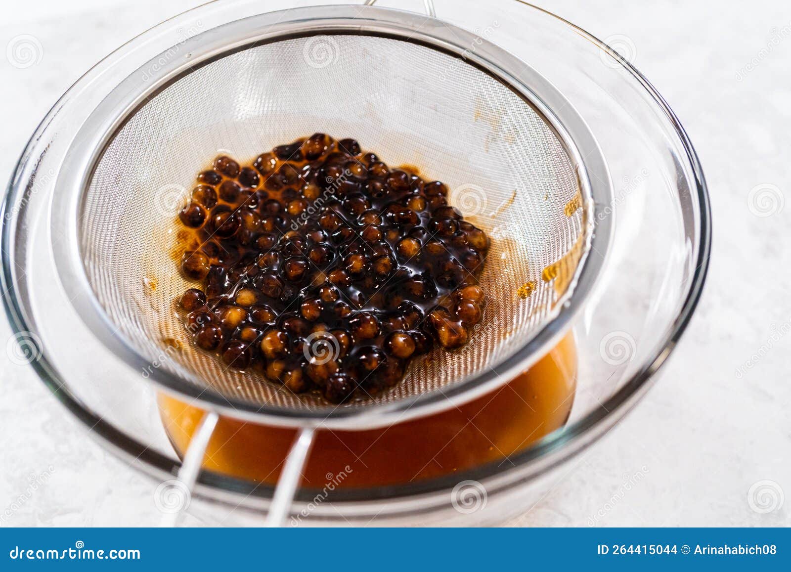 Mango boba smoothie stock photo. Image of strainer, smoothie - 264415044