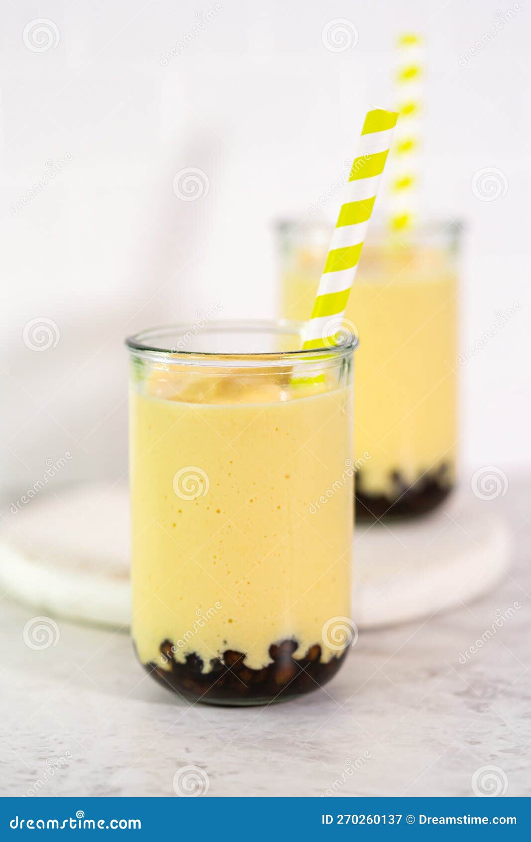 Mango boba smoothie stock image. Image of making, cooking - 270260137