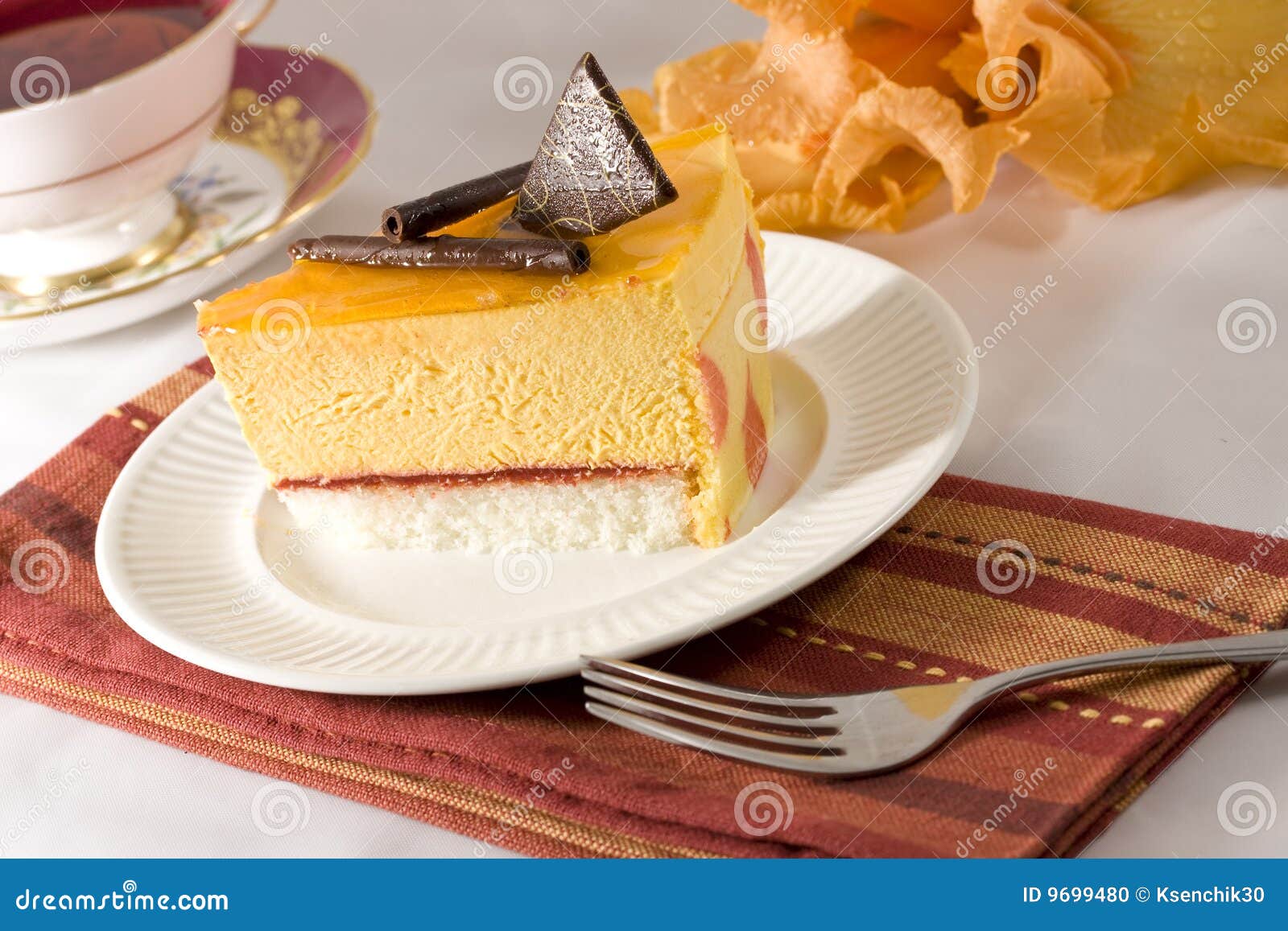 Mango cake stock photo. Image of exquisite, decoration - 9699480