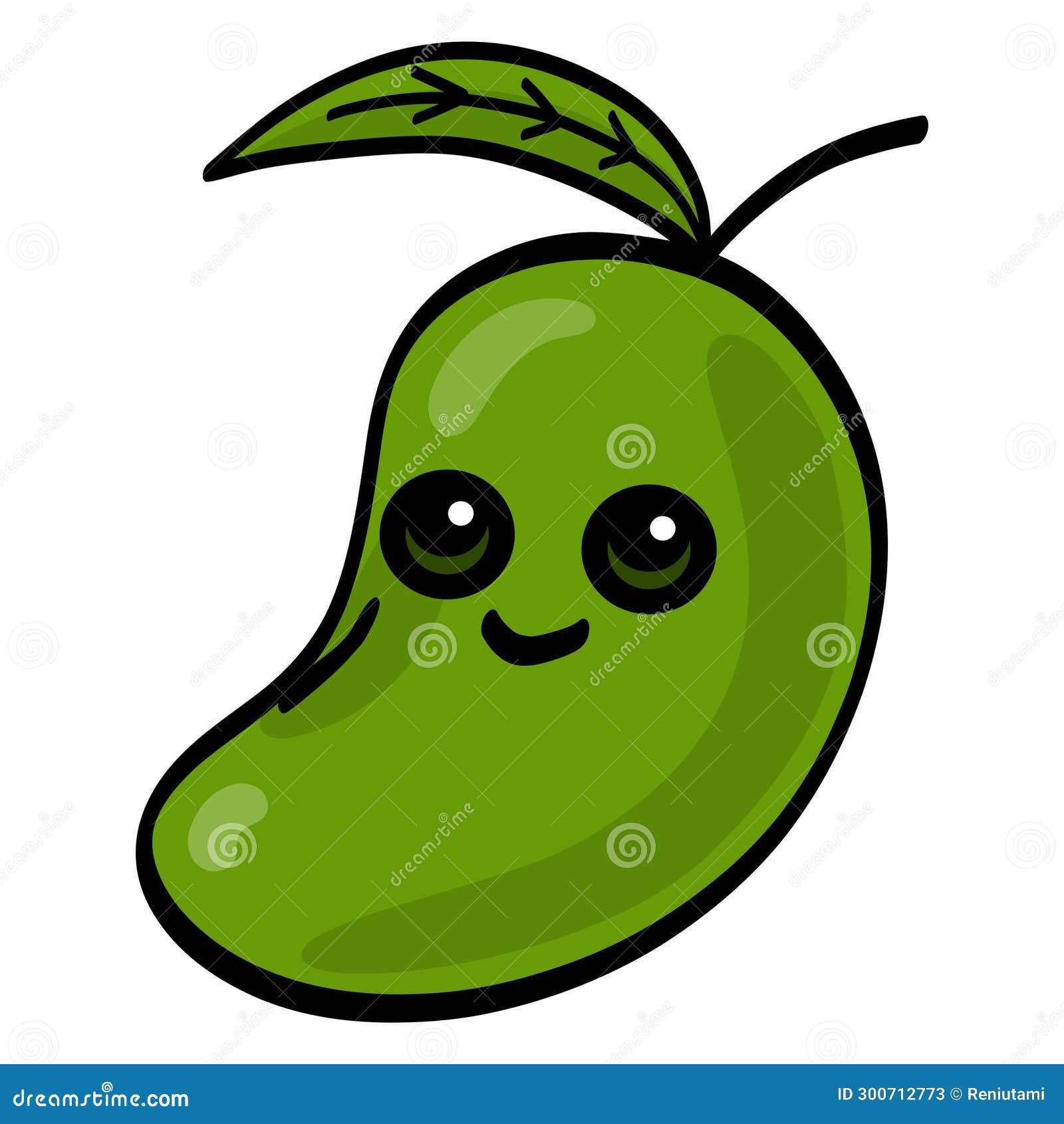 Mango Cartoon Doodle Drawing Vector Illustration Icon | CartoonDealer ...