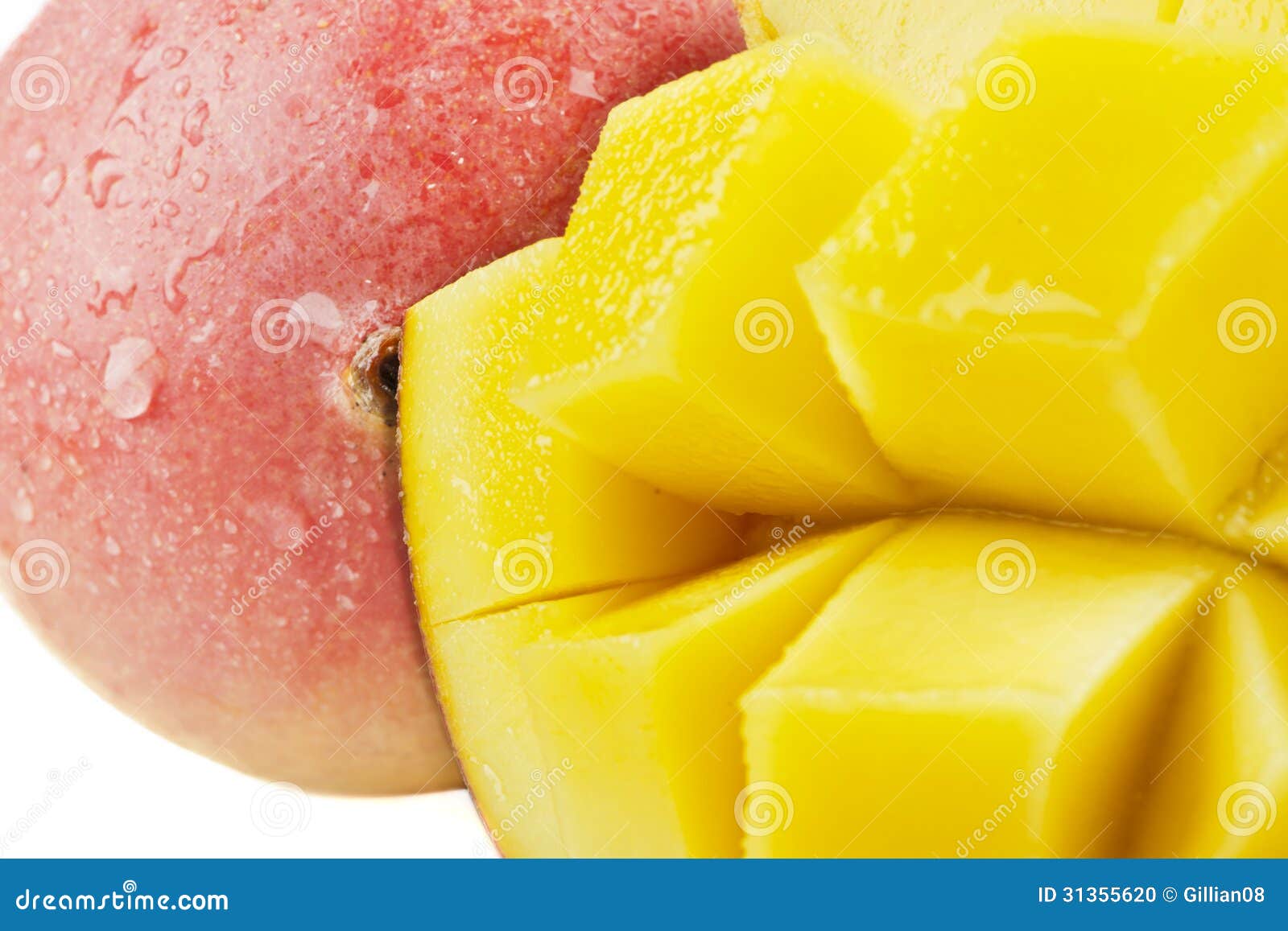 Mango close up stock photo. Image of dissect, orange - 31355620