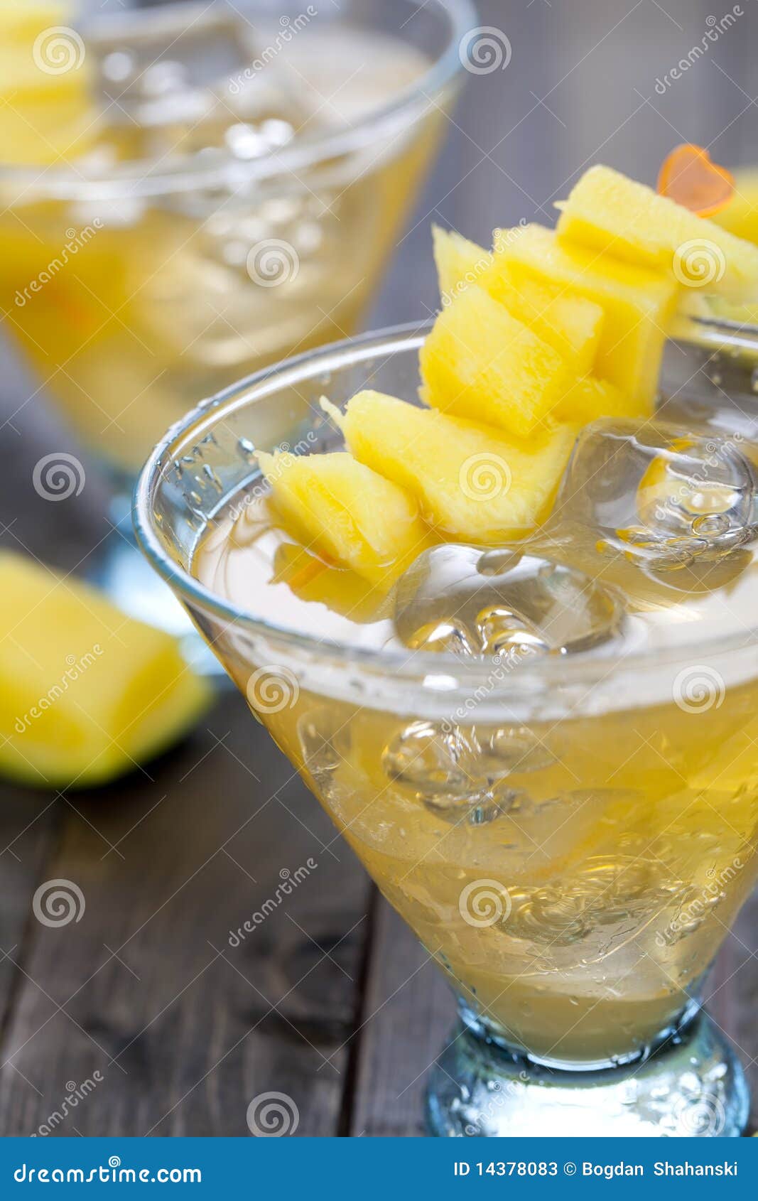 Mango Cocktail stock image. Image of citrus, metal, piece - 14378083