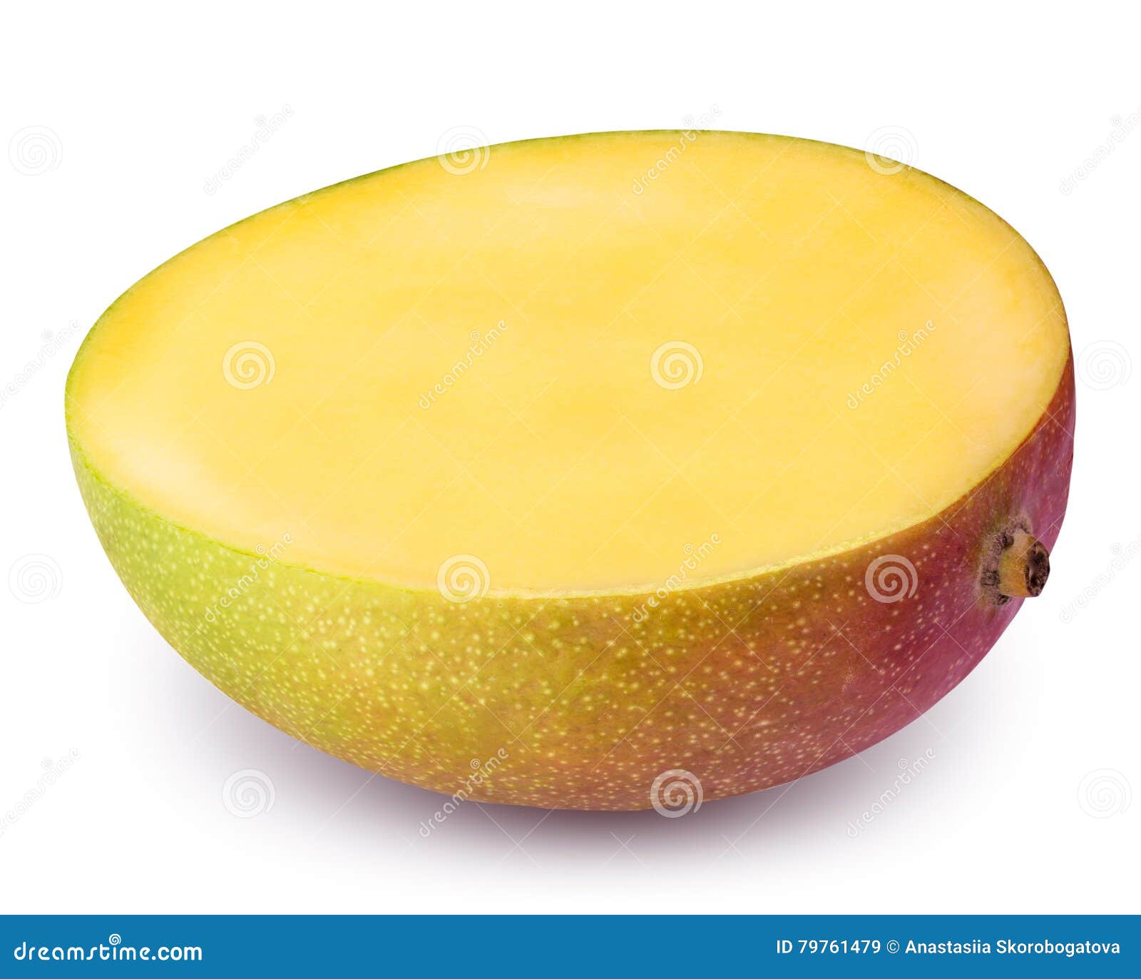 Mango Cortado Aislado En El Fondo Blanco Imagen de archivo - Imagen de ...